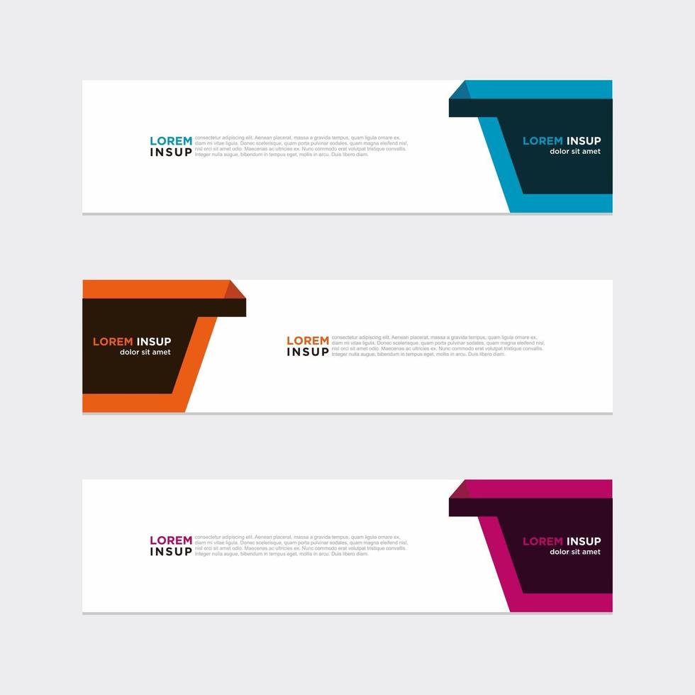 Modern vector banner web background abstract design template 2819770 ...