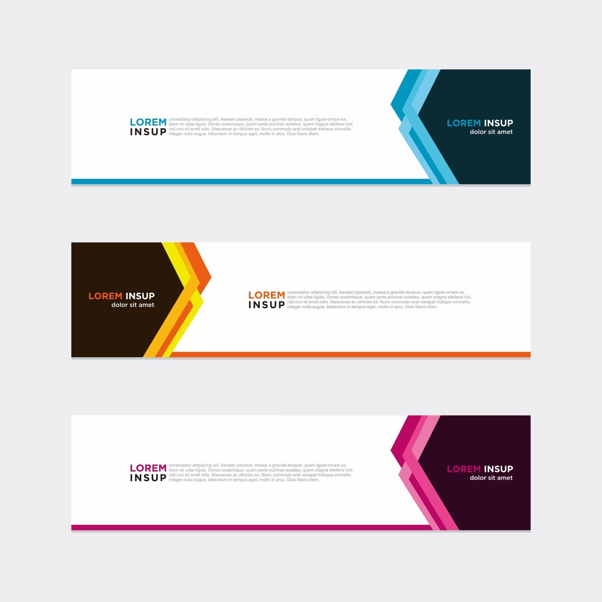 Modern vector banner web background abstract design template 2819804 ...