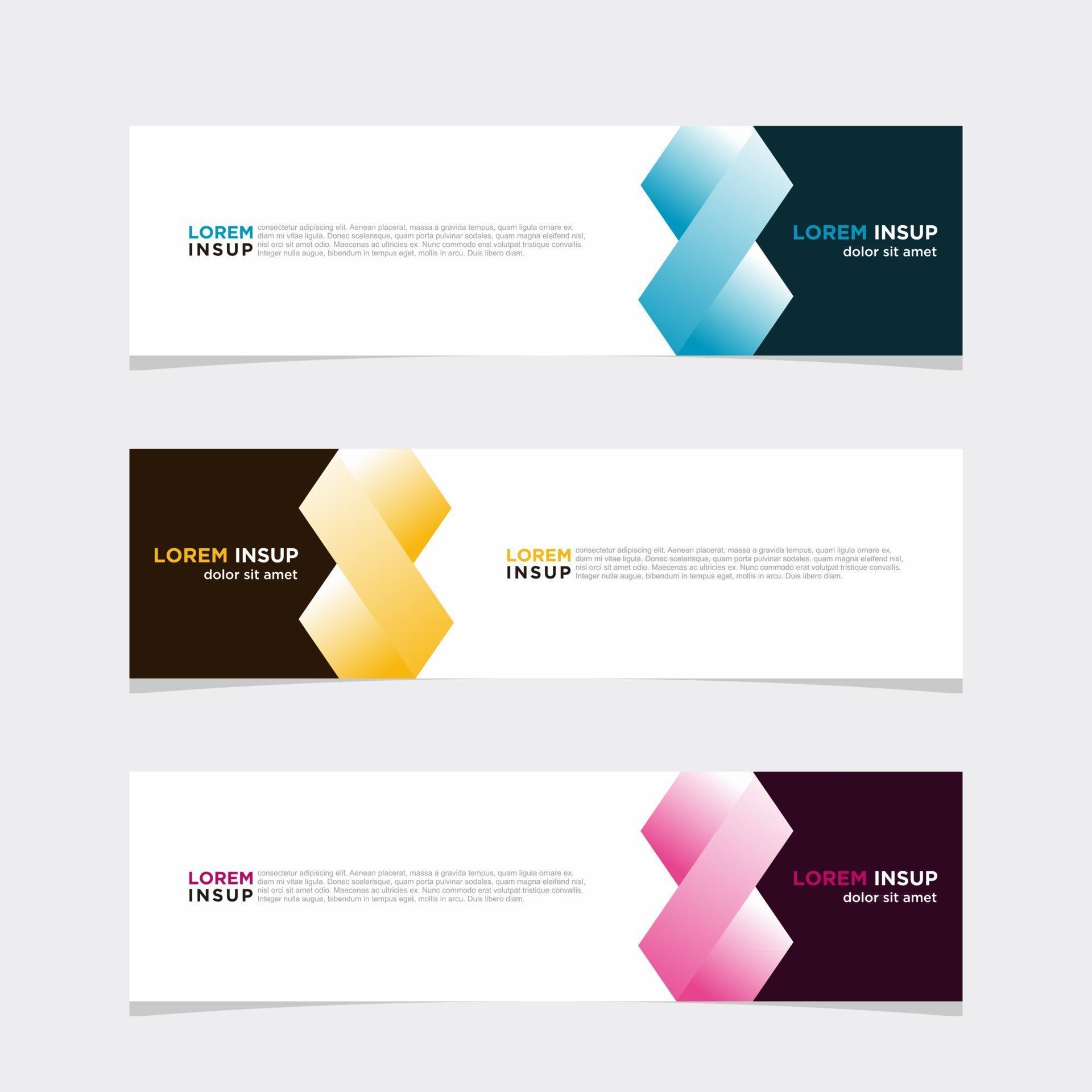 Modern vector banner web background abstract design template 2819814 ...