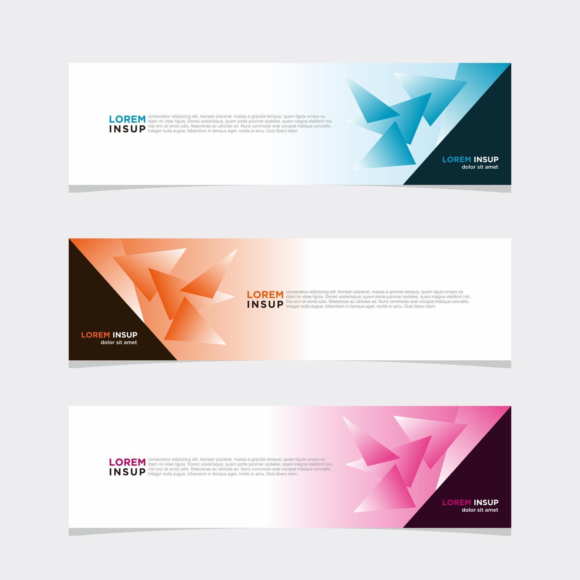 Modern vector banner web background abstract design template 2819855 ...