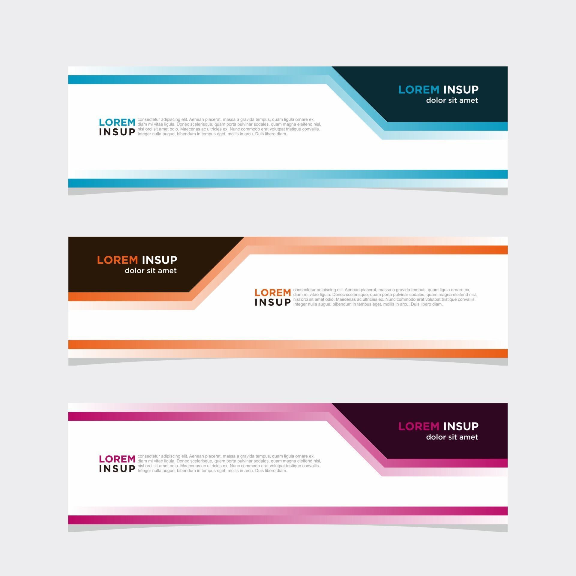 Modern vector banner web background abstract design template 2819888 ...