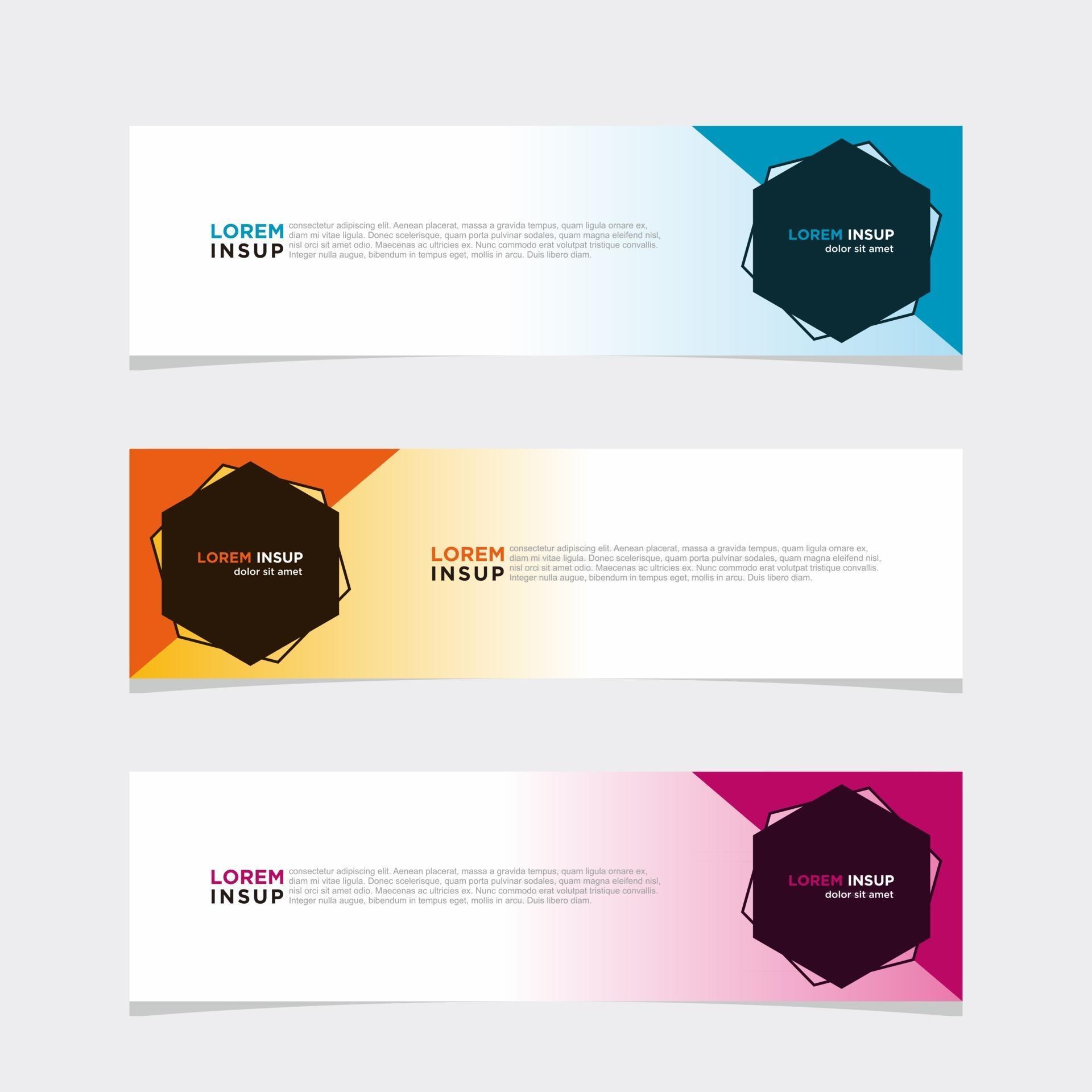 Modern vector banner web background abstract design template 2819906 ...