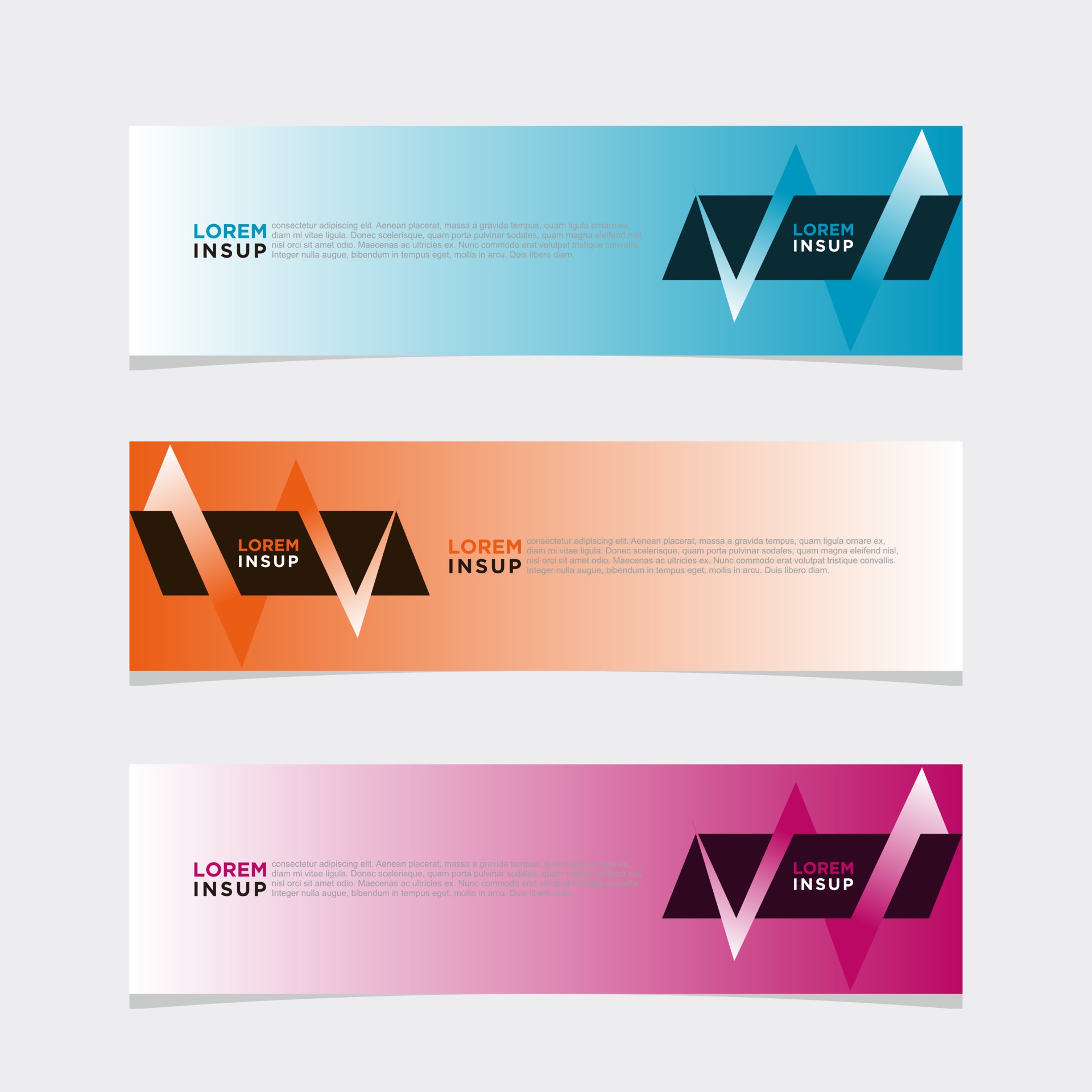Modern vector banner web background abstract design template 2820087 ...