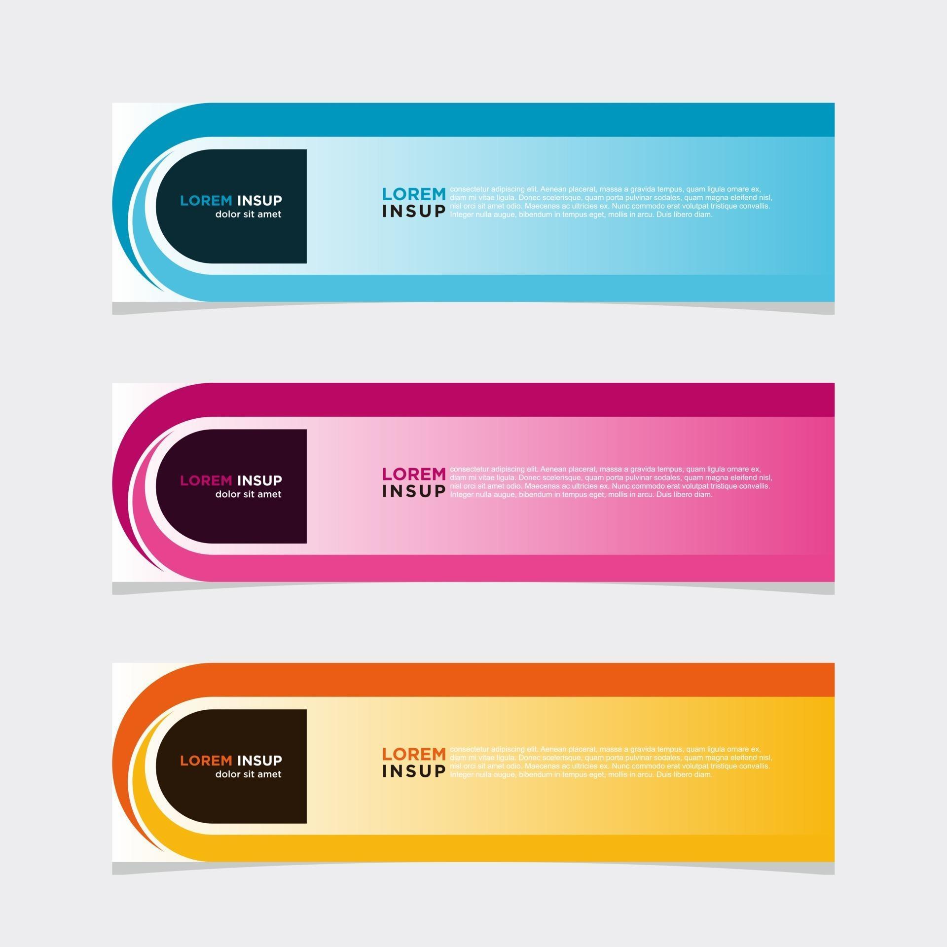 Modern vector banner web background abstract design template 2820112 ...