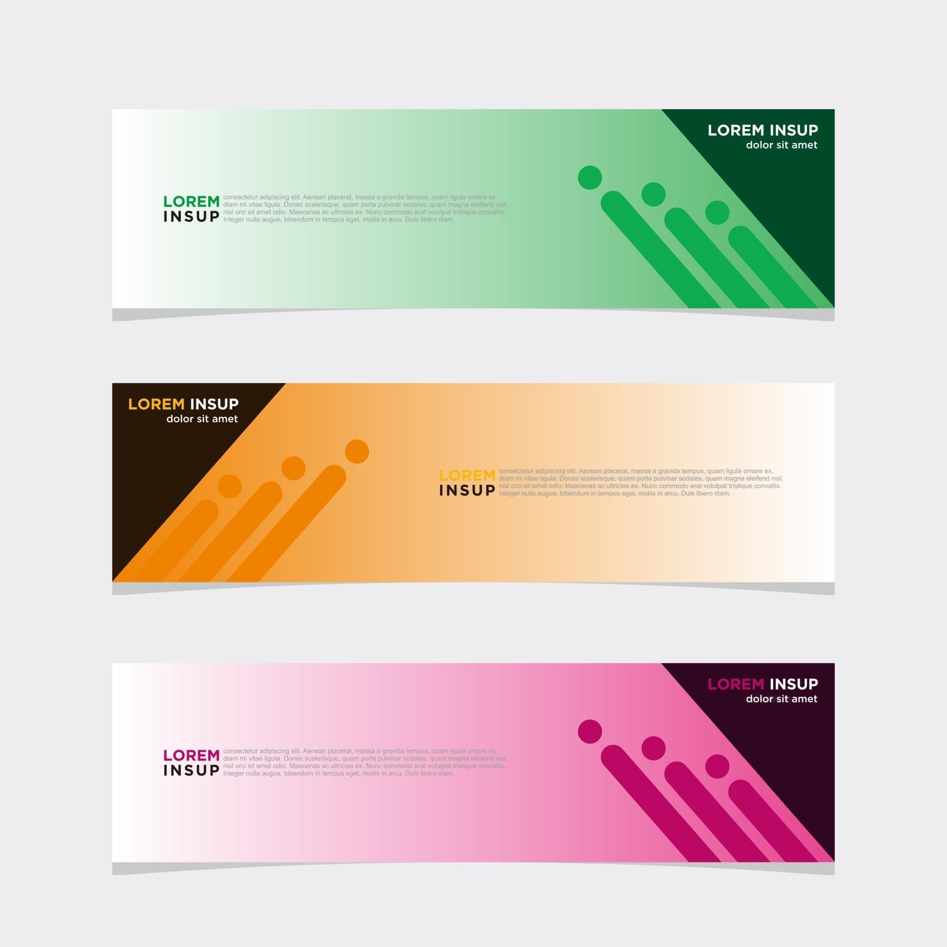 Modern vector banner web background abstract design template 2820211 ...