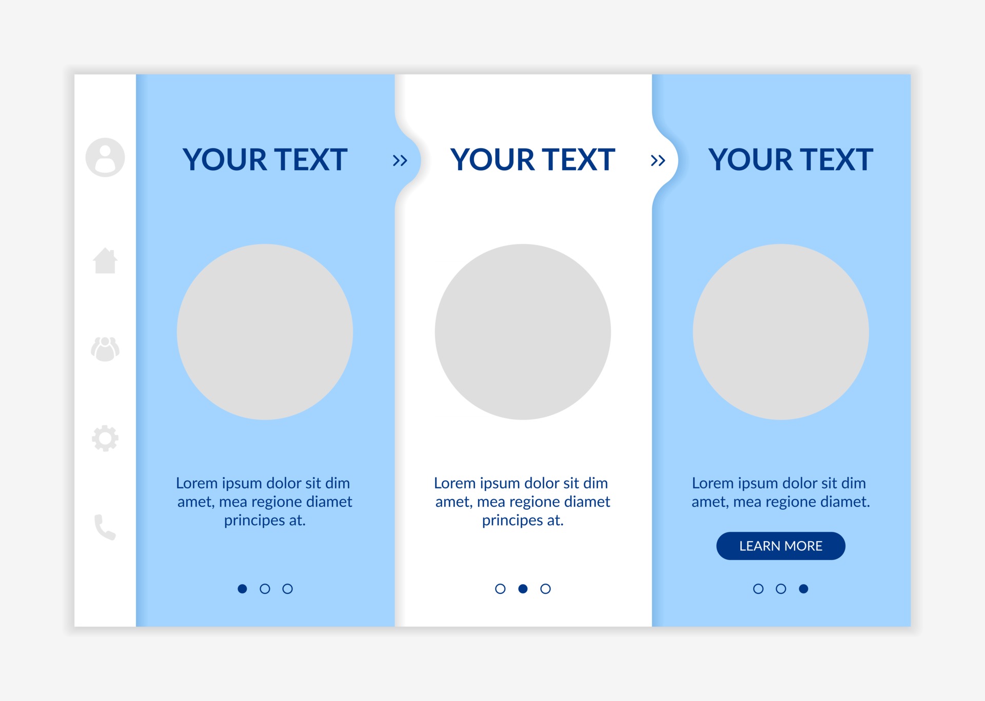 Service Promotion Onboarding Vector Template Responsive Mobile Website With Icons Web Page