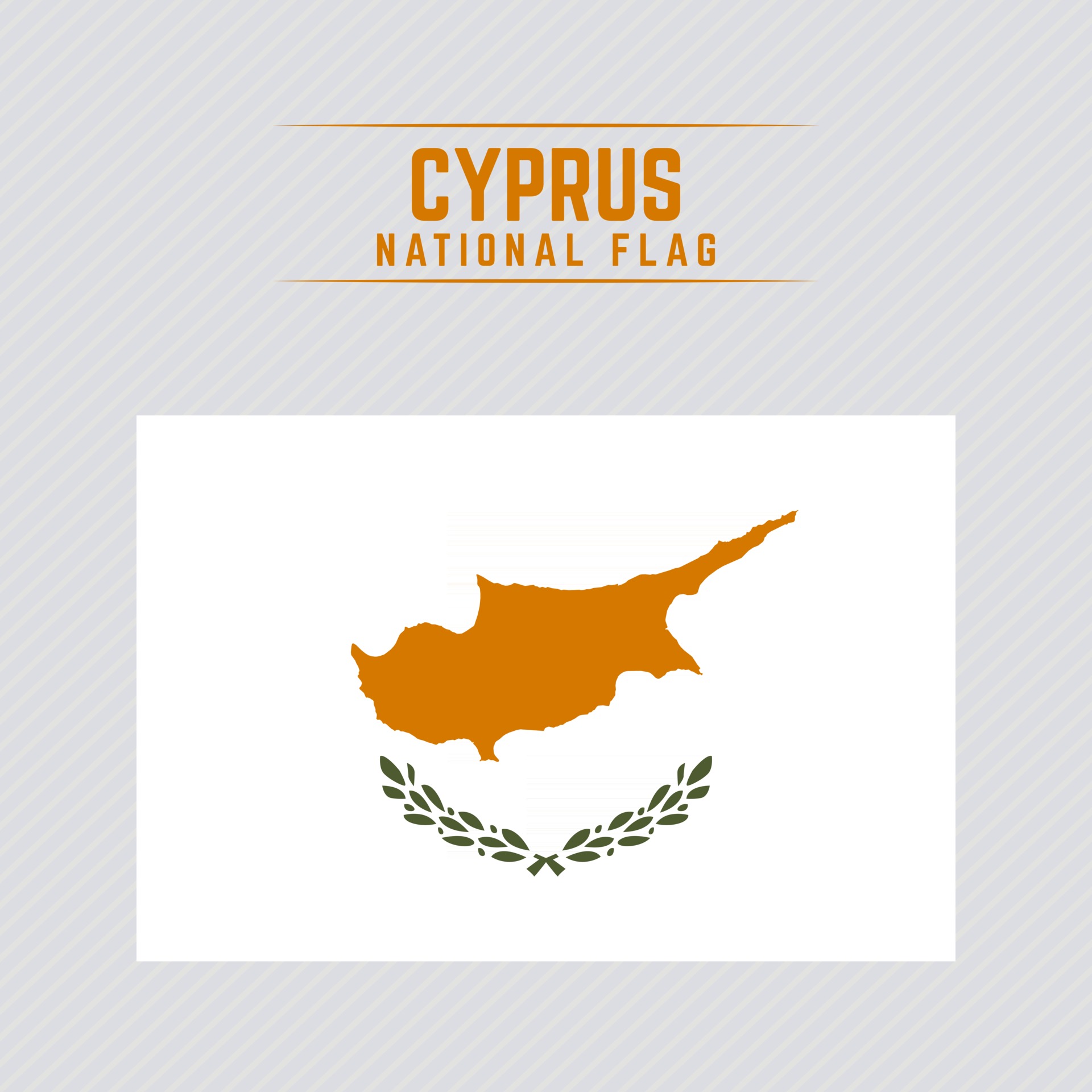 National Flag Of Cyprus 2822565 Vector Art At Vecteezy