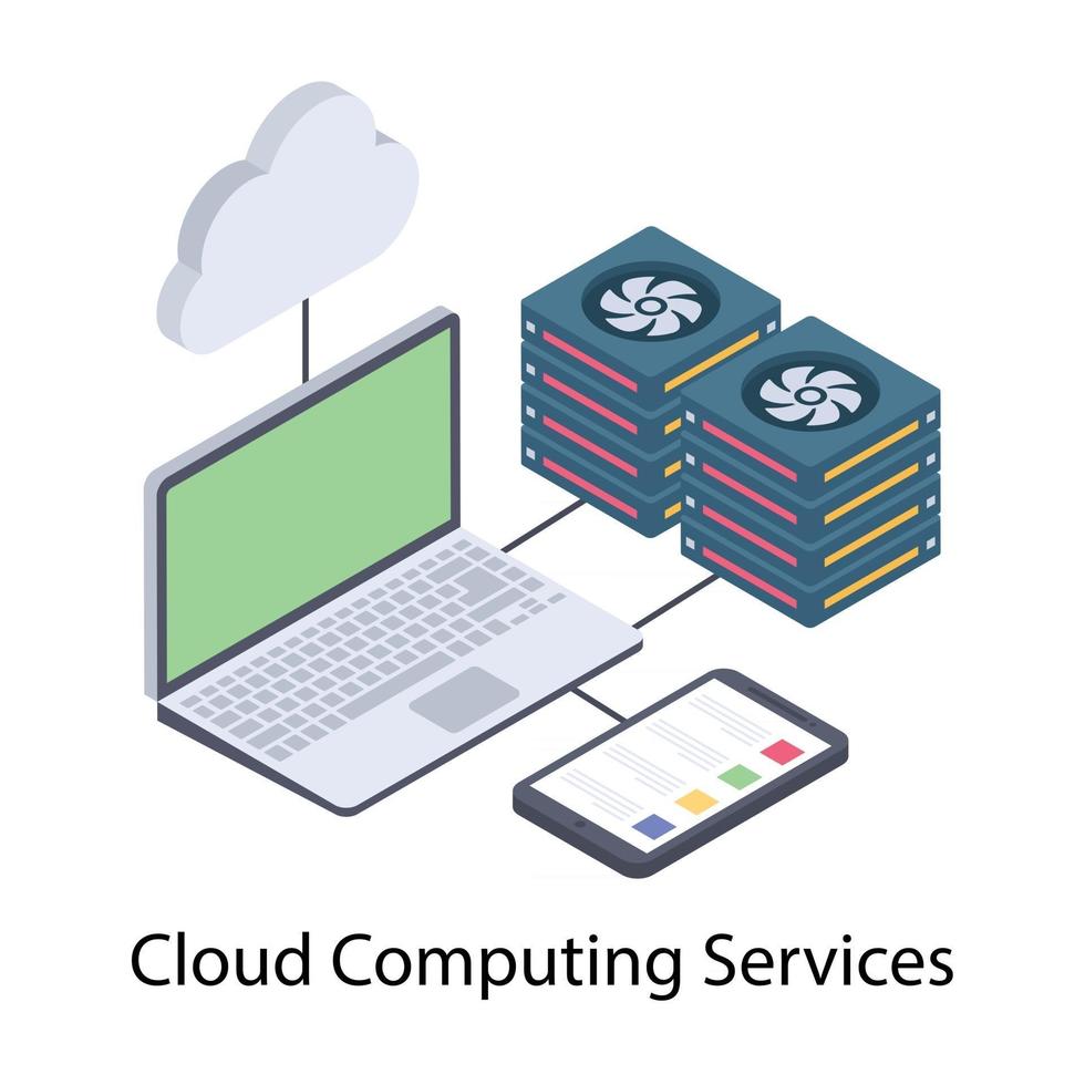Cloud Computing Services 2824550 Vector Art at Vecteezy