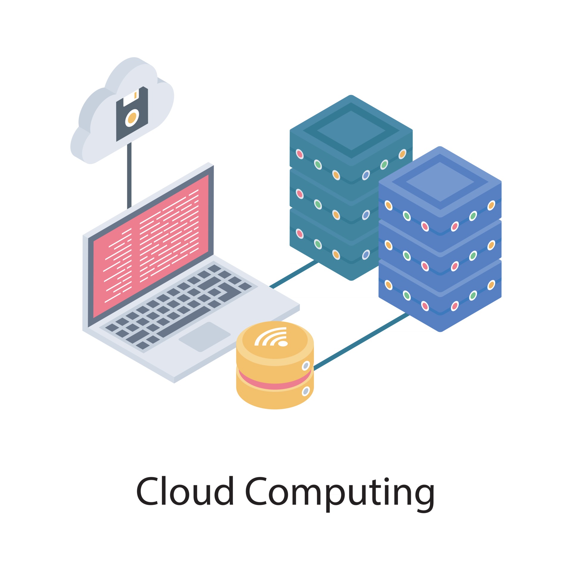 Cloud Computing Network 2824557 Vector Art at Vecteezy