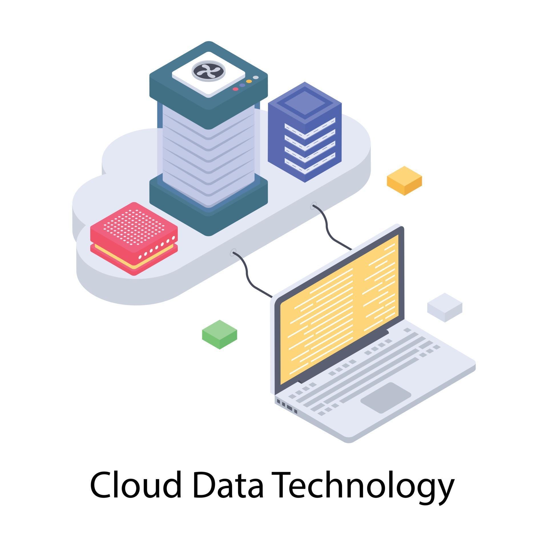 Cloud Data Technology 2824562 Vector Art at Vecteezy
