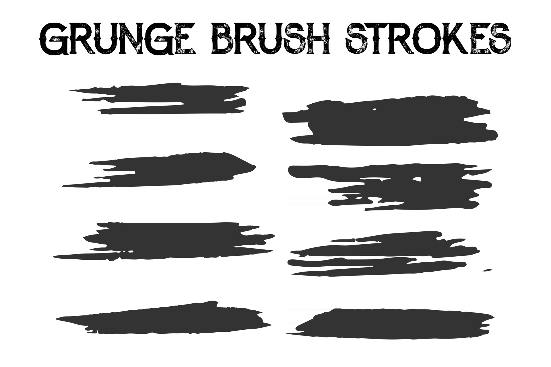 Grunge Brush Stroke With Pen Scribble Brushes 2825111 Vector Art At