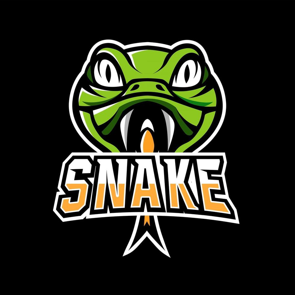 Green snake viper pioson mascot gaming esport logo for squad gaming ...