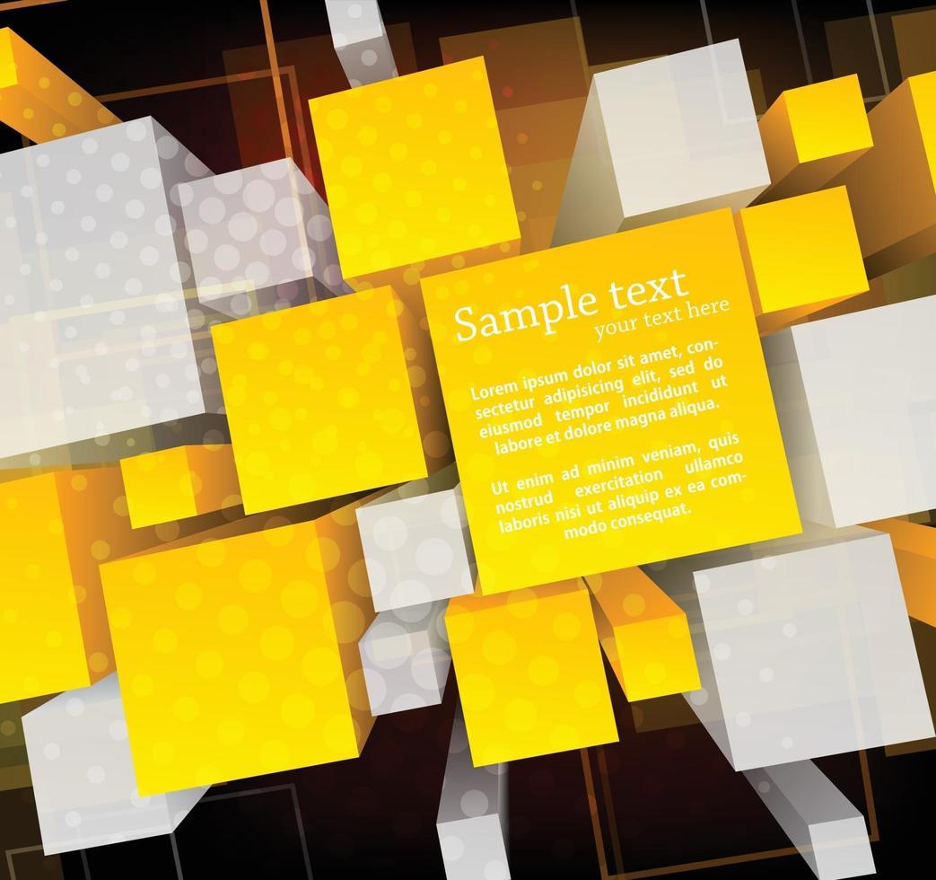 Vector Background With Cube 2828397 Vector Art at Vecteezy