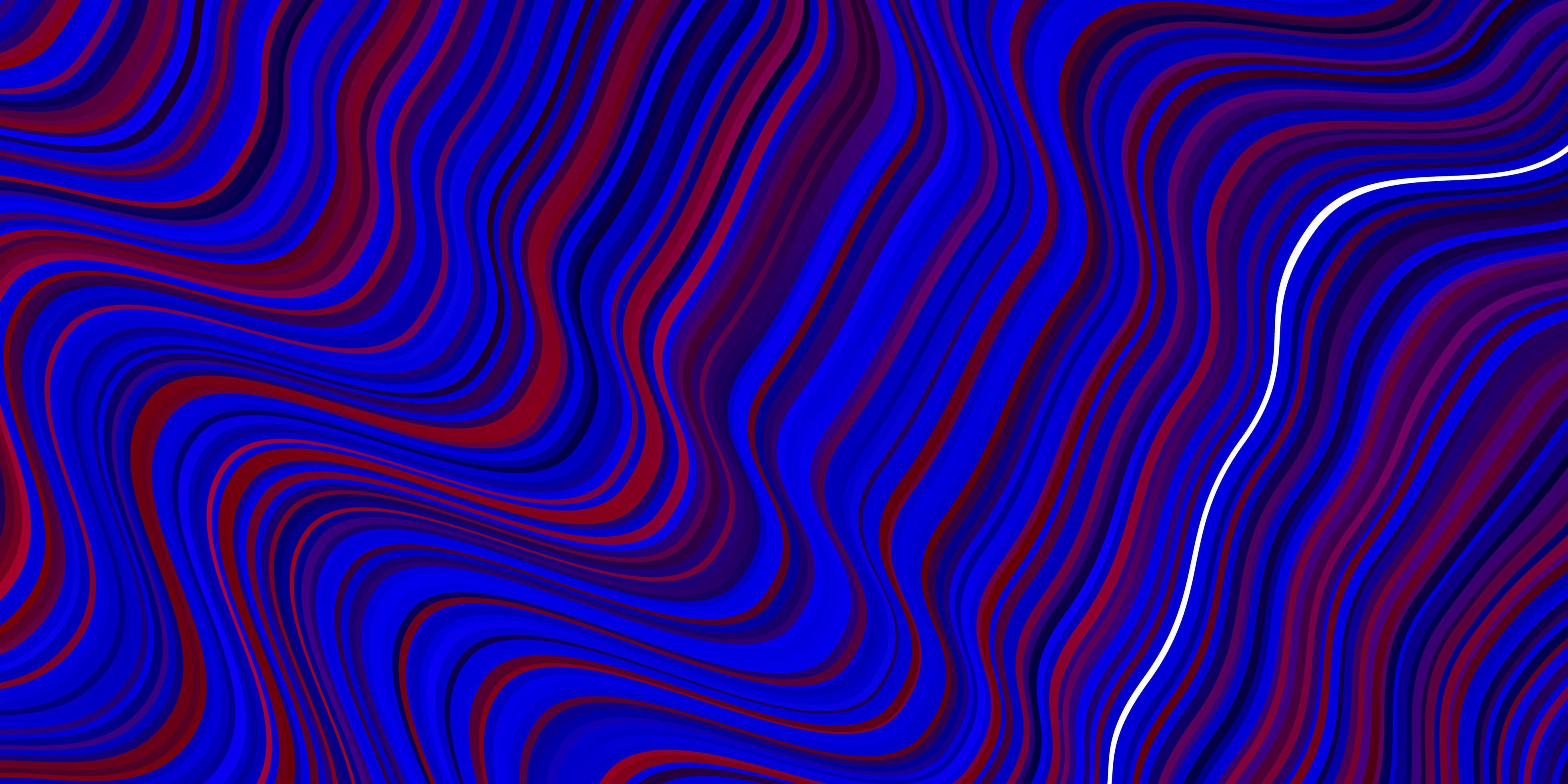 Dark Blue Red Vector Backdrop With Curves Colorful Abstract Illustration With Gradient Curves