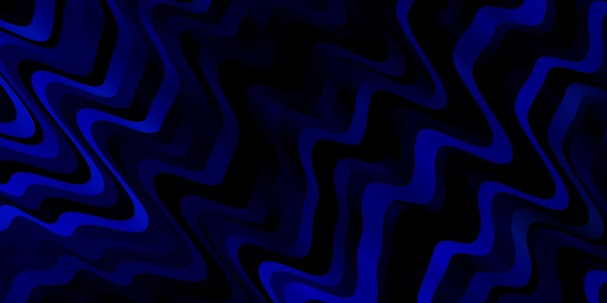 Dark Blue Vector Pattern With Wry Lines Colorful Geometric Sample With Gradient Curves Smart
