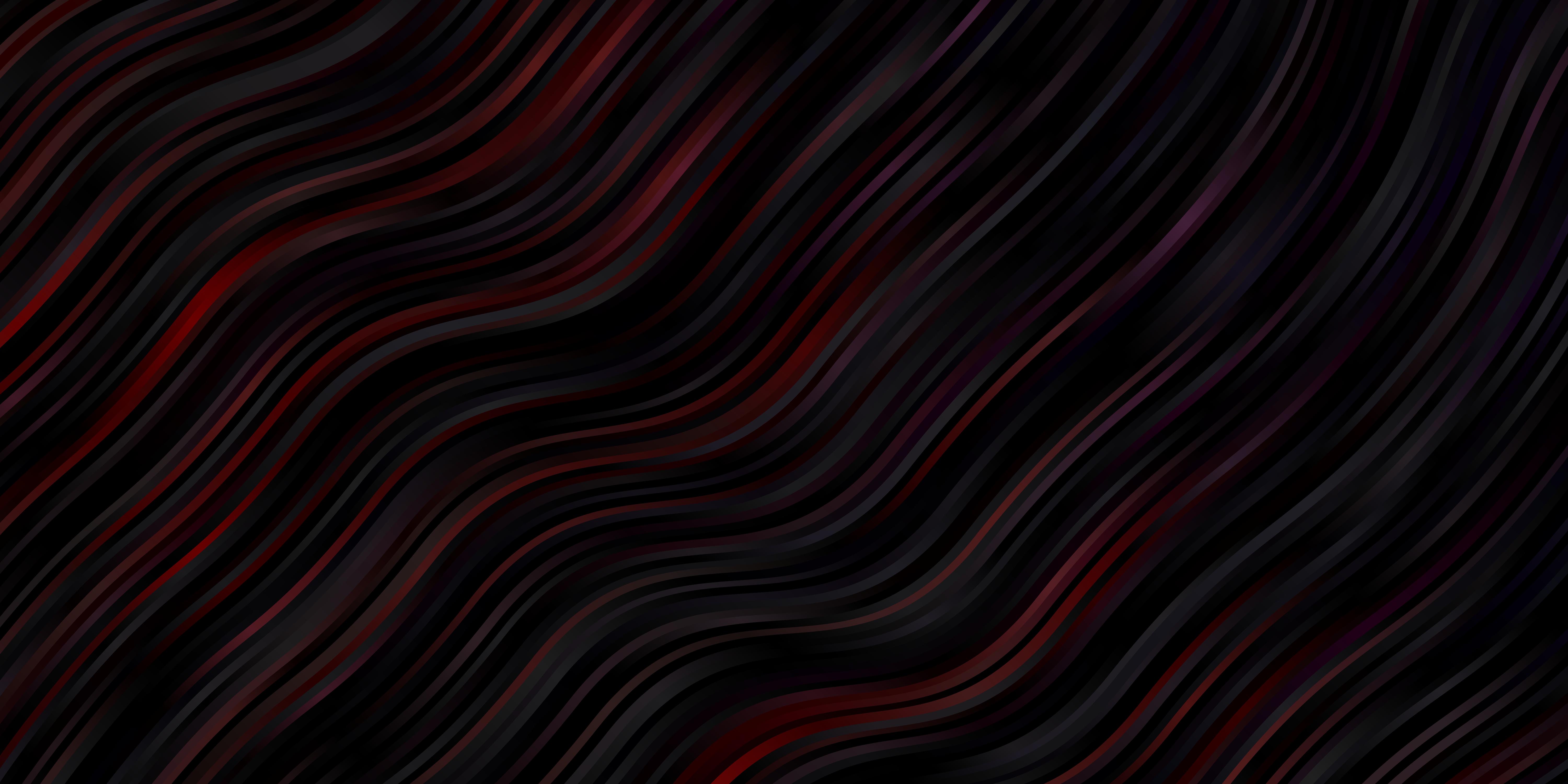 Dark Red Vector Background With Curves Abstract Gradient Illustration With Wry Lines Pattern