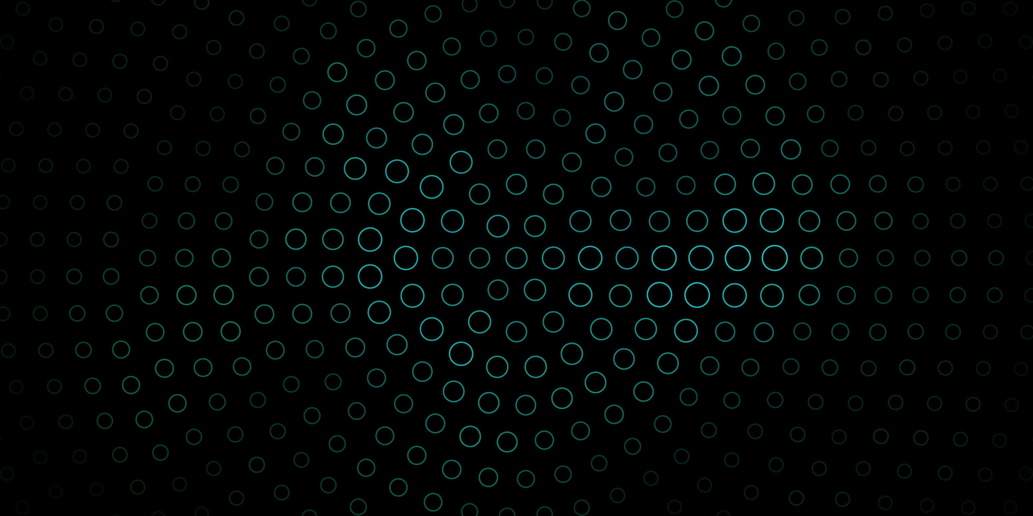 Dark Green Vector Template With Circles Abstract Colorful Disks On Simple Gradient Background