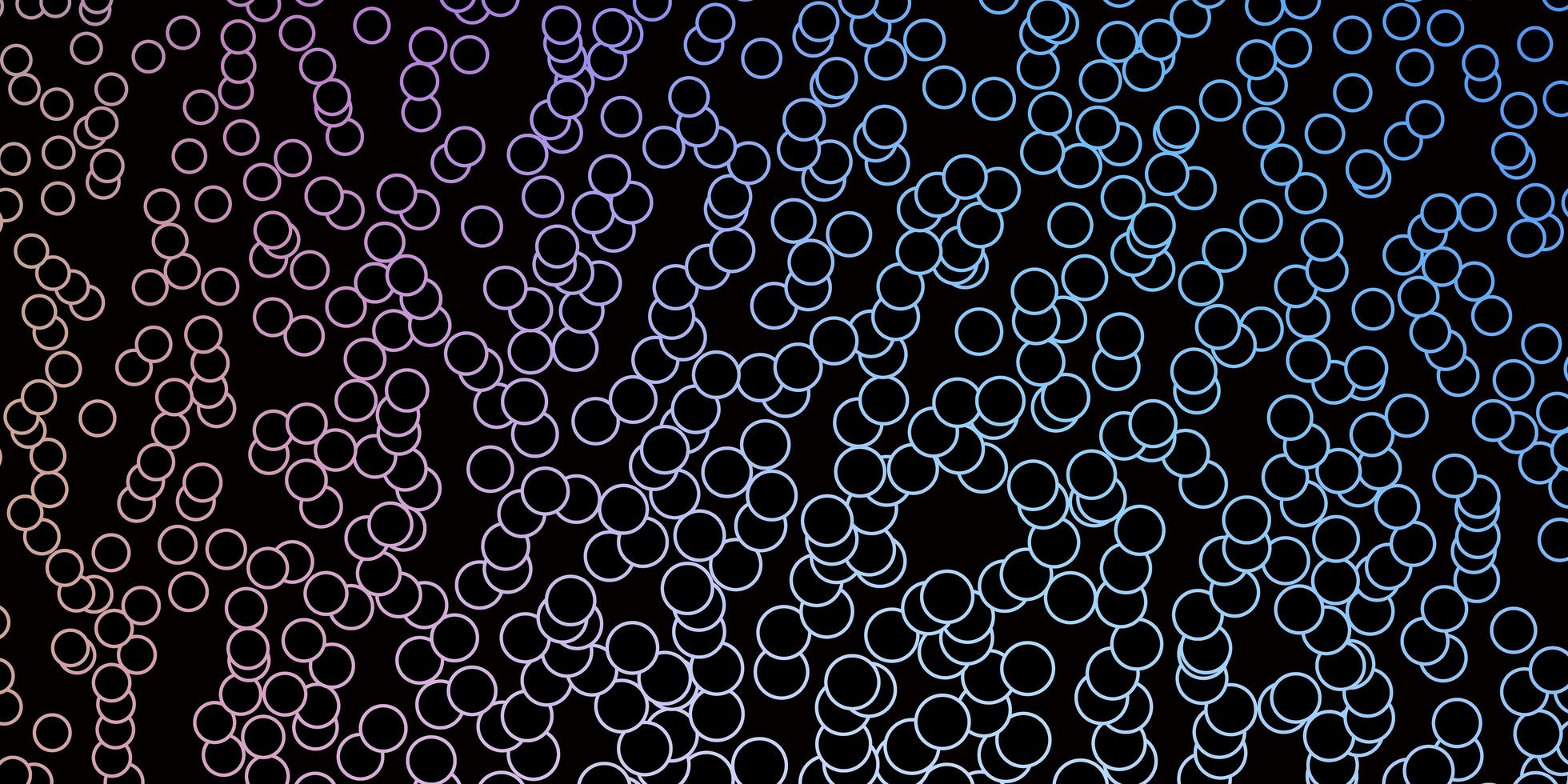 Dark Blue Red Vector Pattern With Circles Abstract Colorful Disks On Simple Gradient