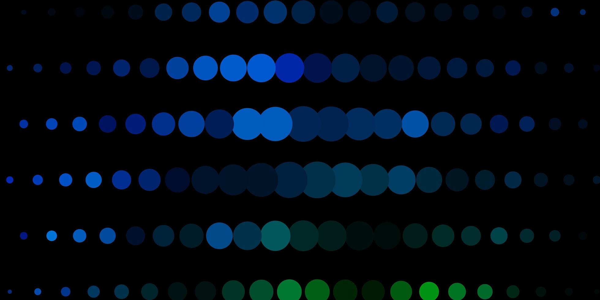 Dark Blue Green Vector Backdrop With Circles Abstract Colorful Disks On Simple Gradient