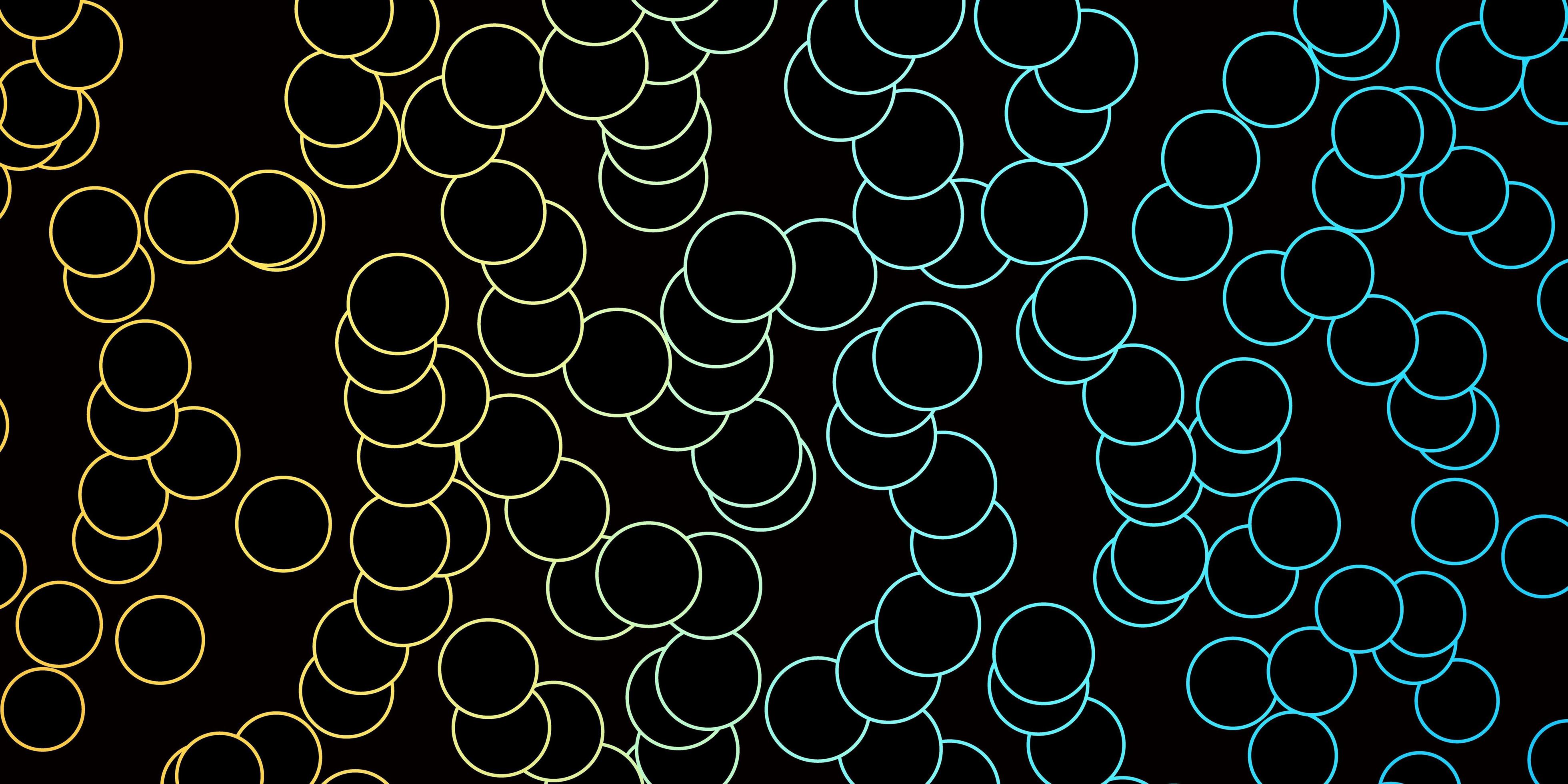 Dark Blue Red Vector Background With Circles Abstract Colorful Disks On Simple Gradient