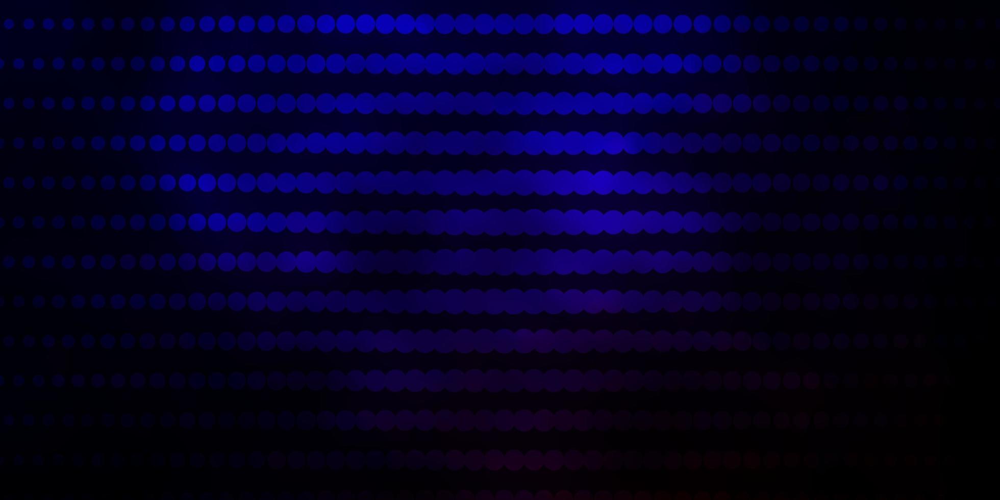 Dark Blue Red Vector Background With Circles Abstract Colorful Disks On Simple Gradient