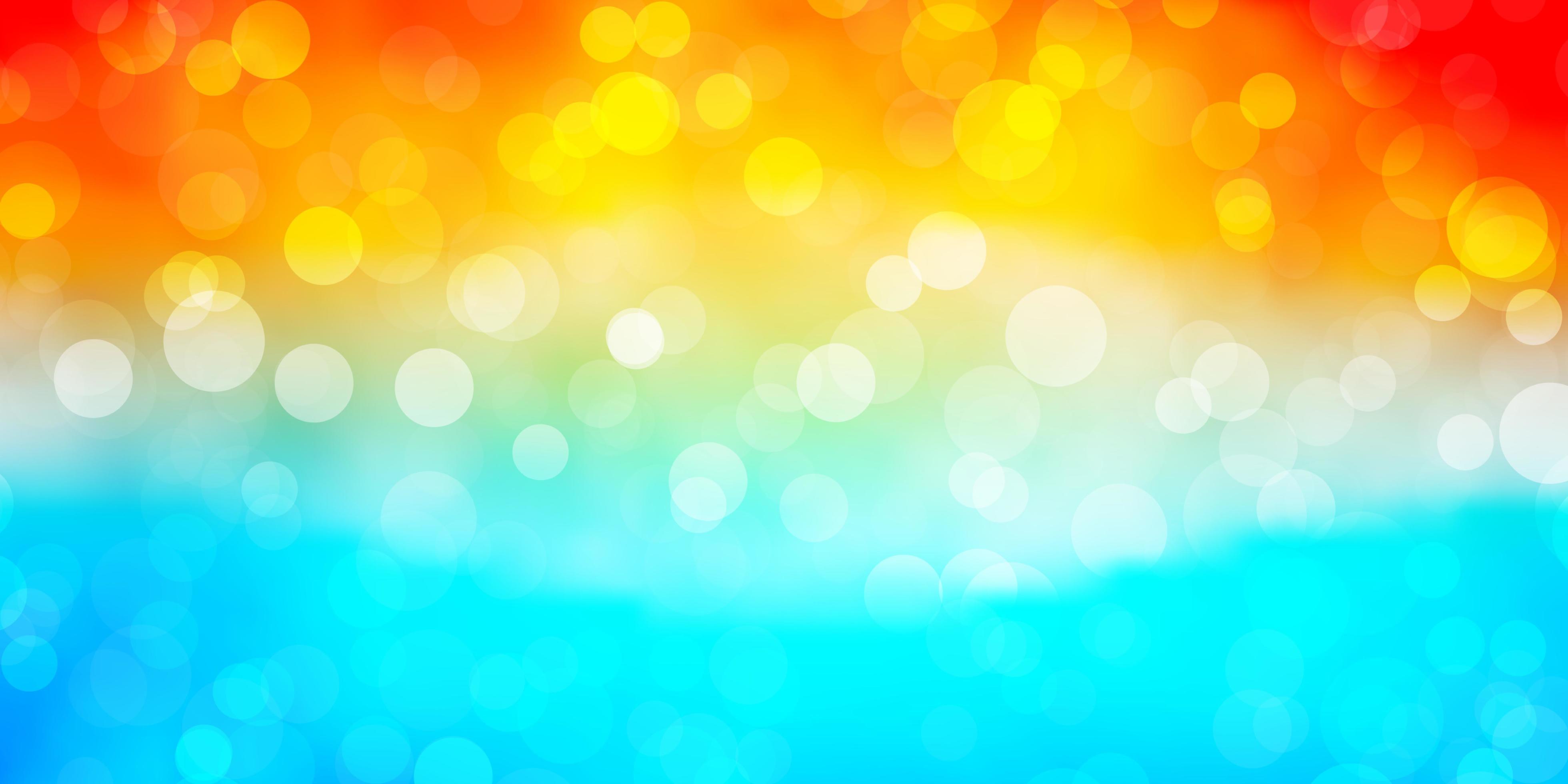 Light Blue Red Vector Template With Circles Abstract Colorful Disks On Simple Gradient