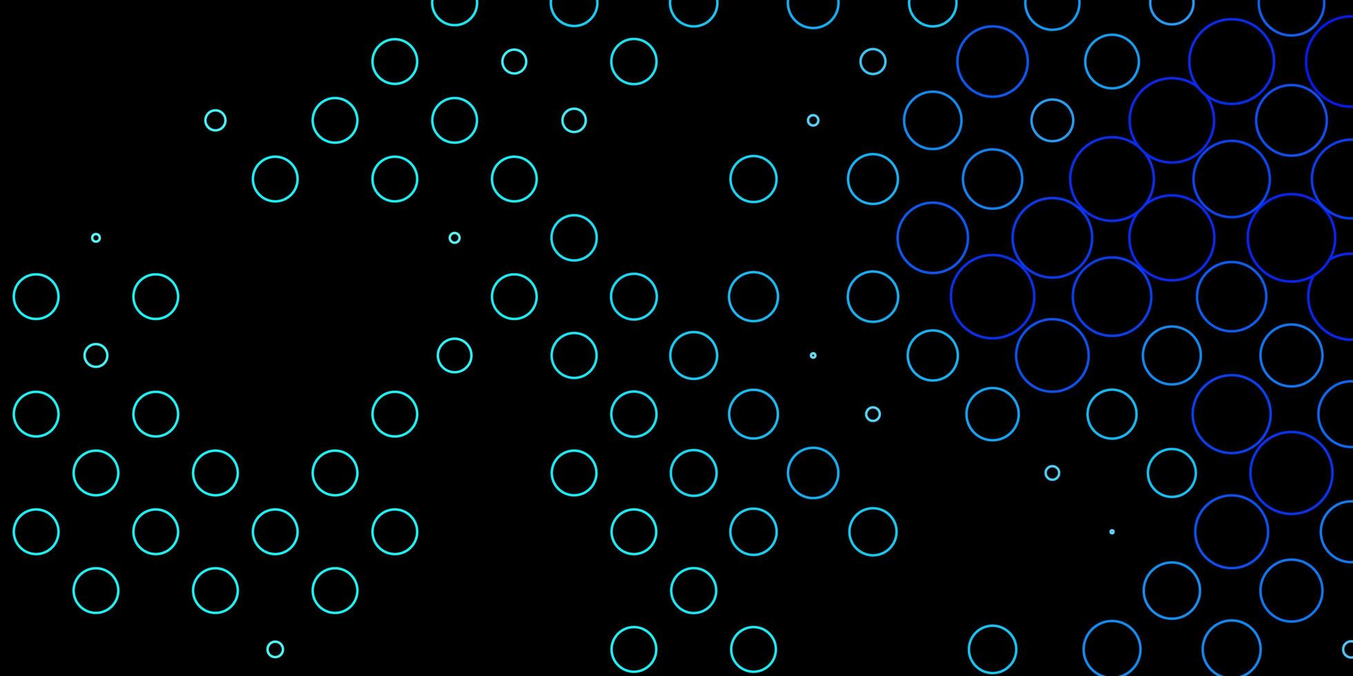 Dark Blue Vector Template With Circles Abstract Colorful Disks On Simple Gradient Background