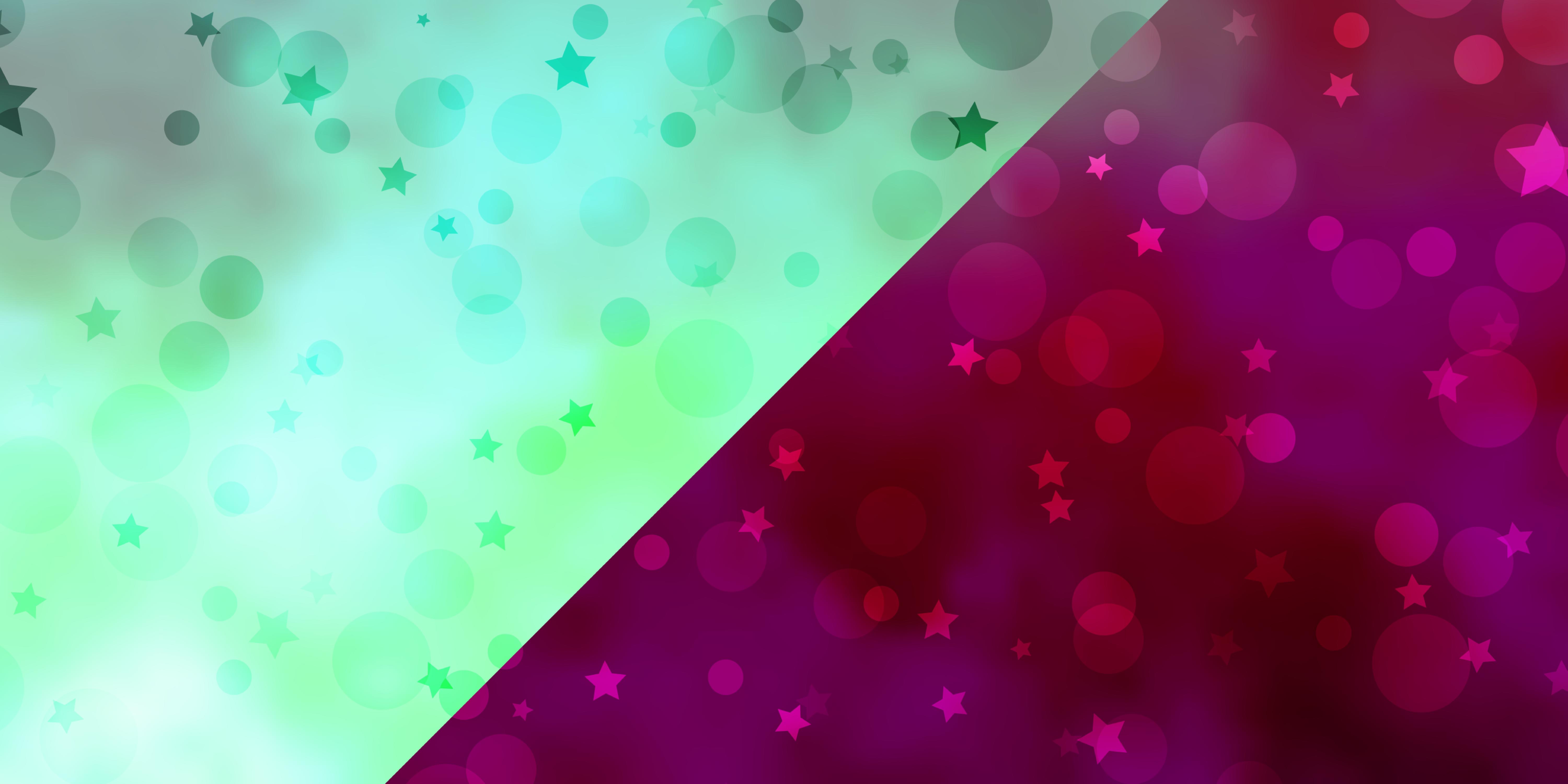 Vector Background With Circles Stars Colorful Disks Stars On Simple Gradient Background