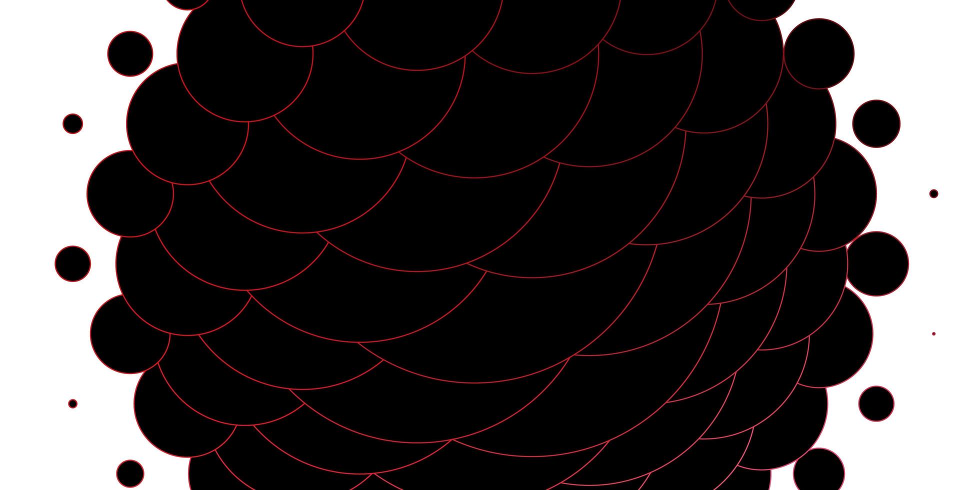 Light Red Vector Pattern With Spheres Illustration With Set Of Shining