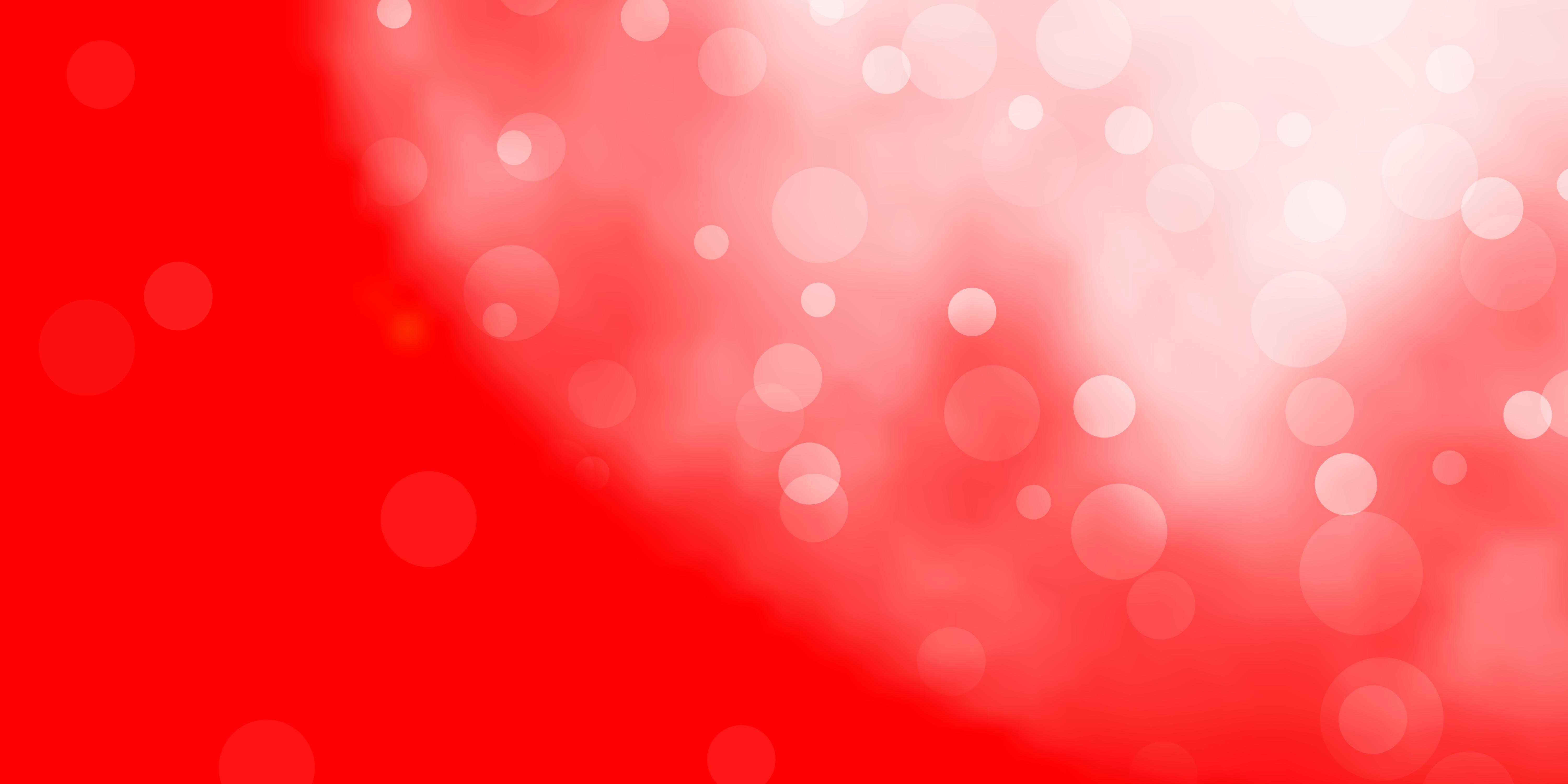 Light Red Vector Pattern With Circles Modern Abstract Illustration With Colorful Circle Shapes