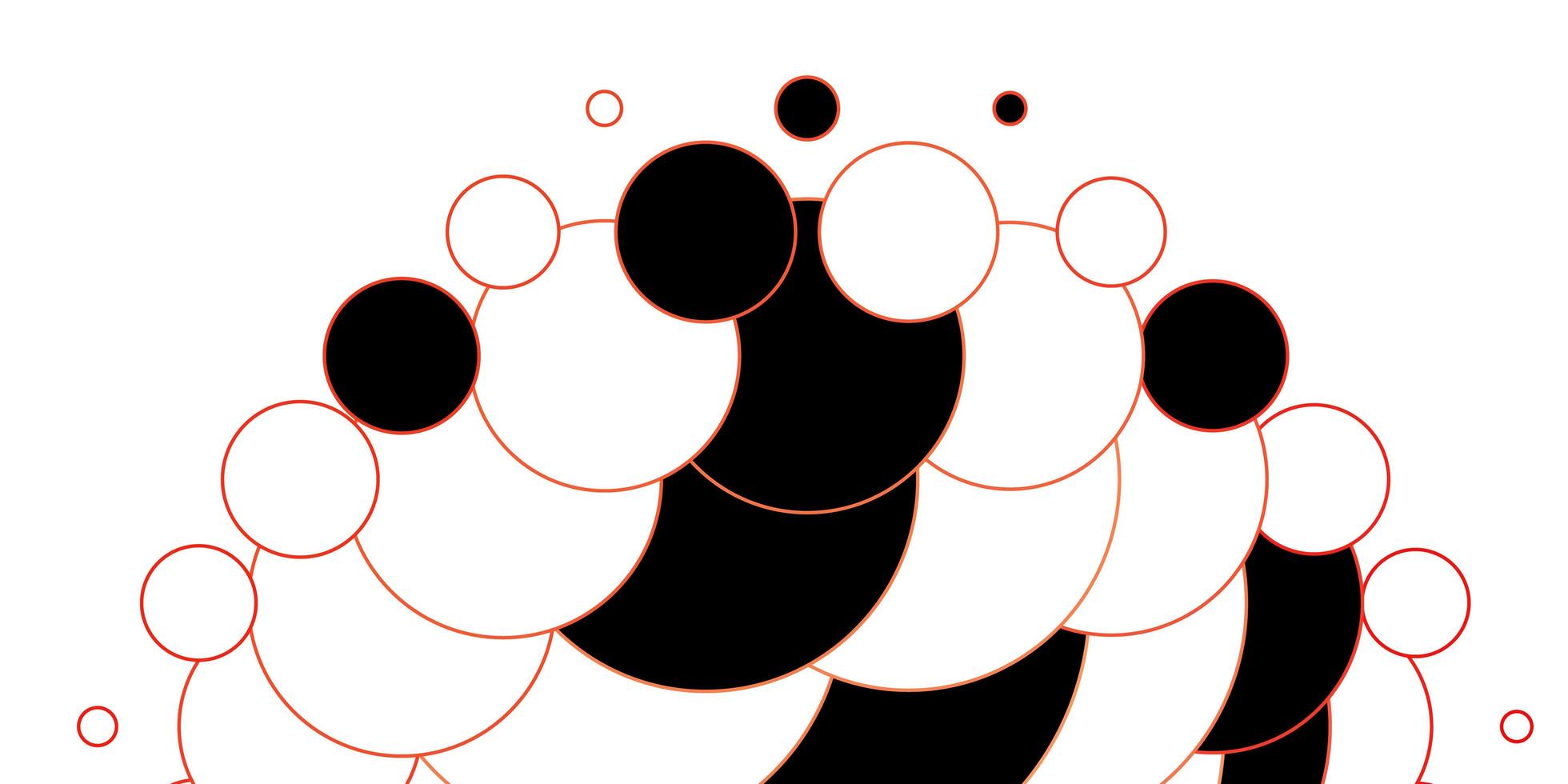 Dark Red Vector Layout With Circles Abstract Colorful Disks On Simple Gradient Background