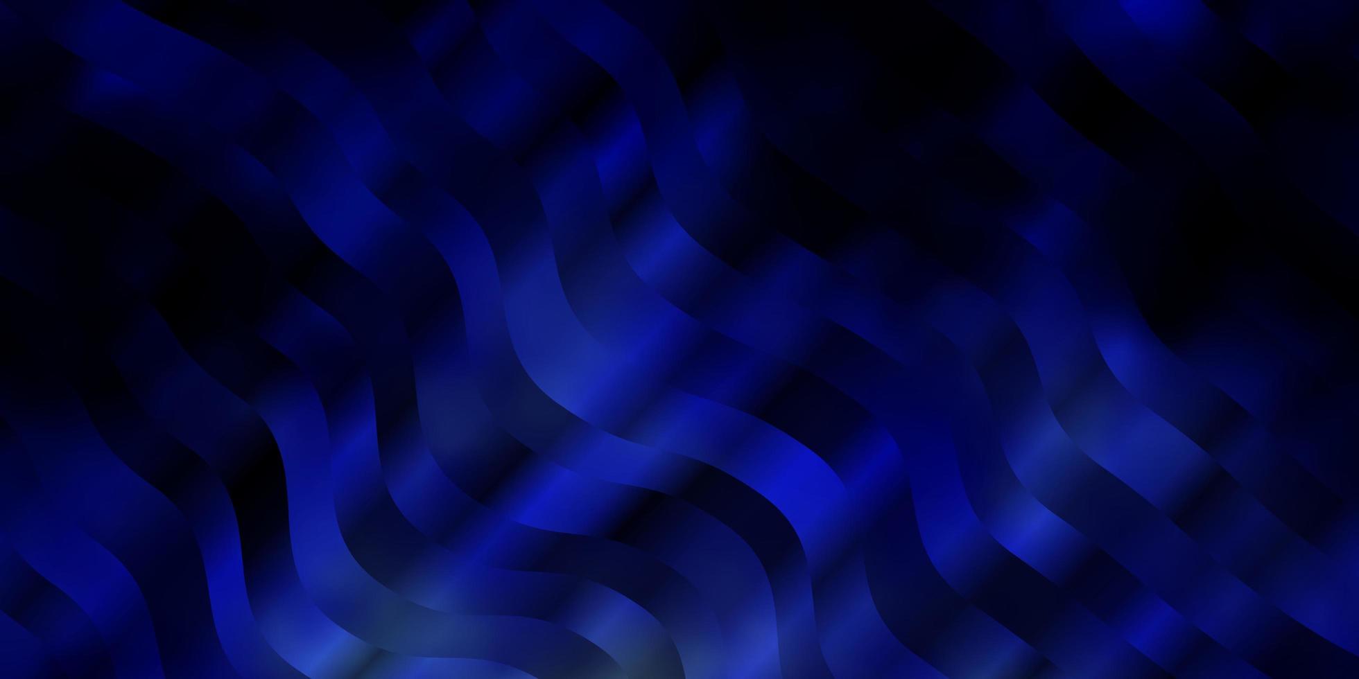 Dark Blue Vector Texture With Wry Lines Colorful Abstract Illustration With Gradient Curves