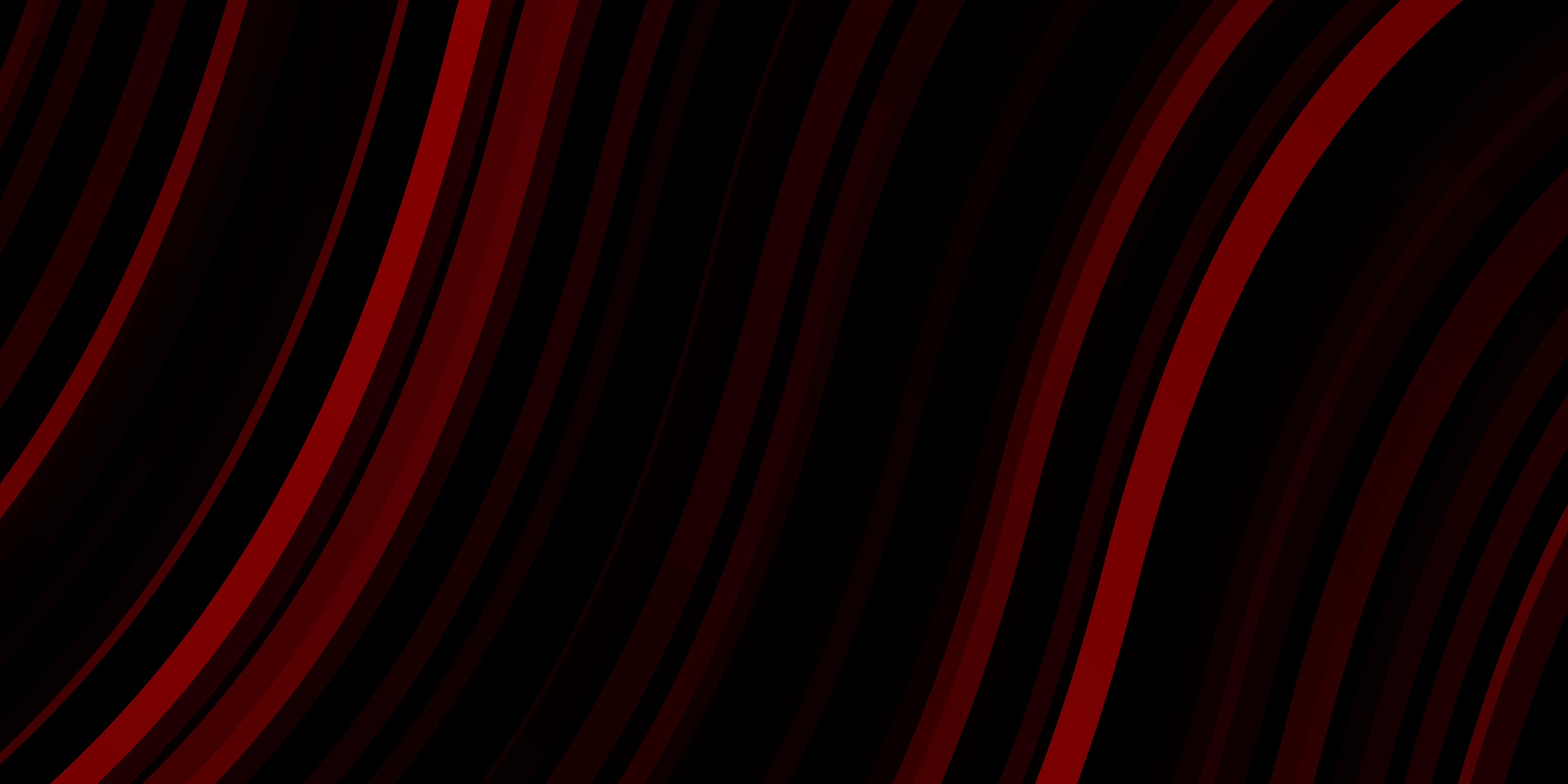 Dark Red Vector Backdrop With Bent Lines Illustration In Halftone Style With Gradient Curves