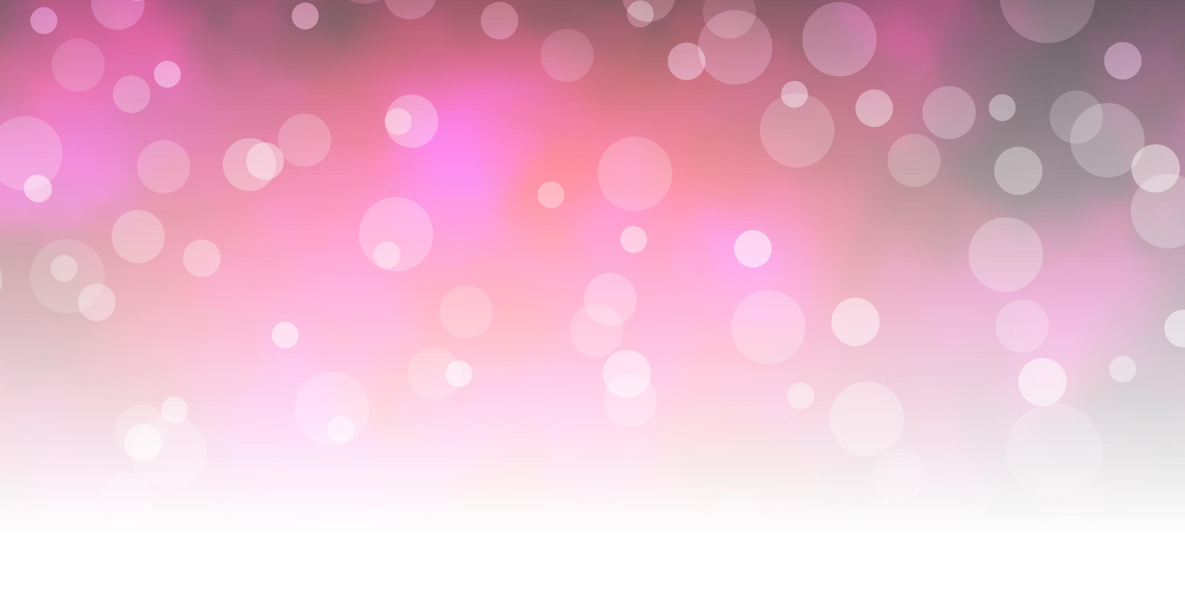 Dark Pink Vector Background With Circles Abstract Colorful Disks On Simple Gradient Background