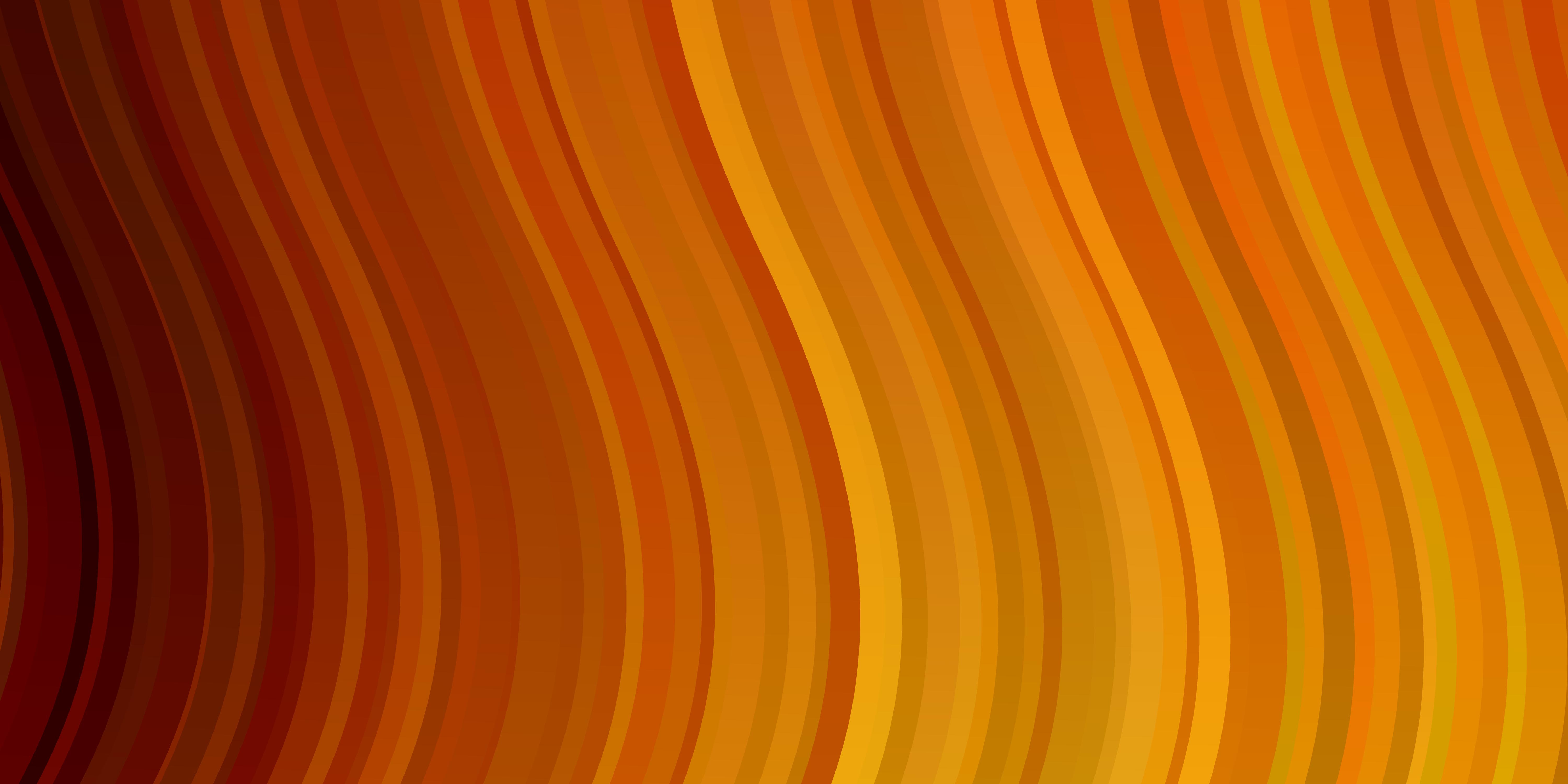 Light Orange Vector Layout With Curves Abstract Illustration With Gradient Bows Pattern For