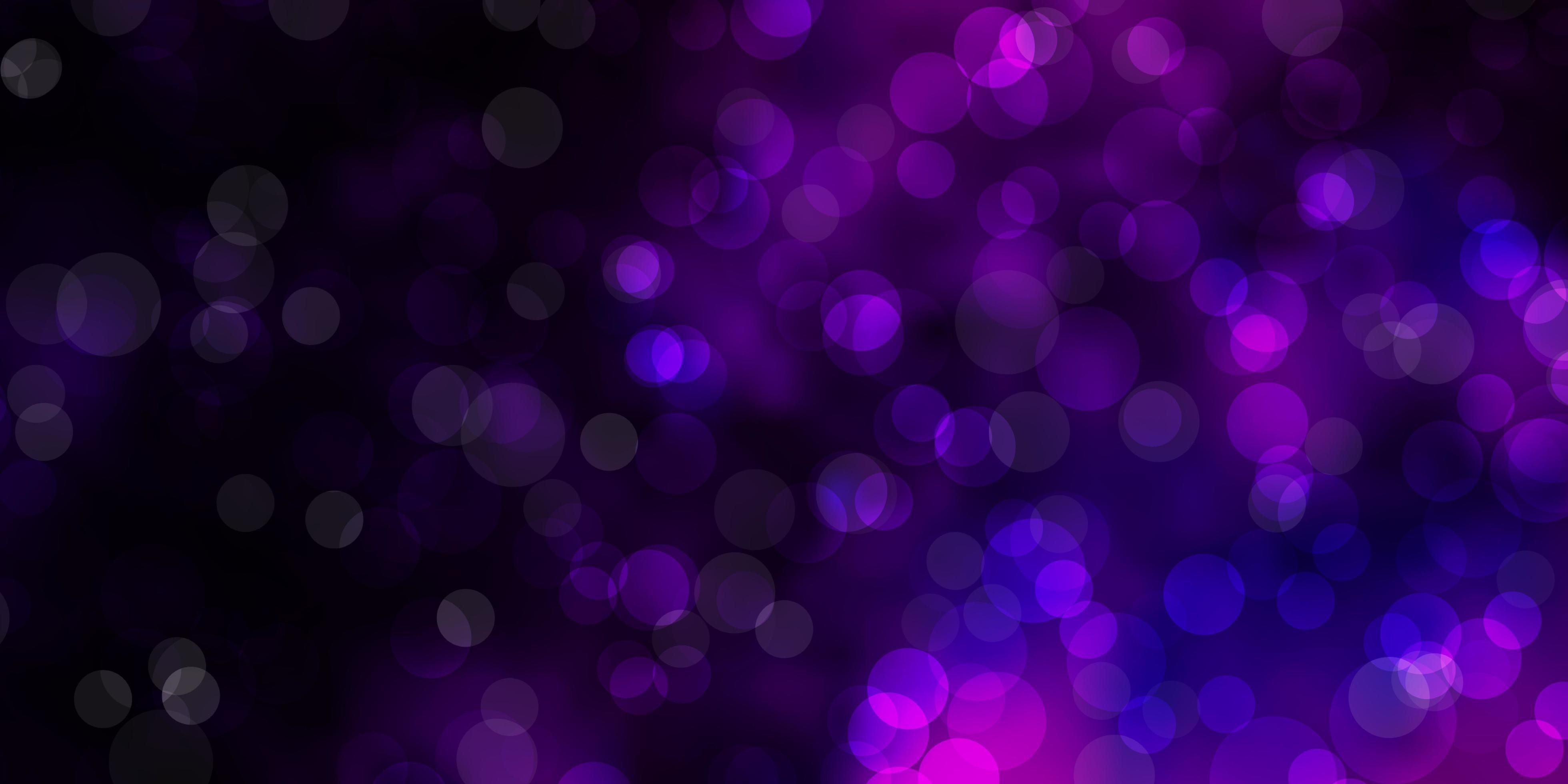 Dark Pink Vector Layout With Circle Shapes Abstract Colorful Disks On Simple Gradient