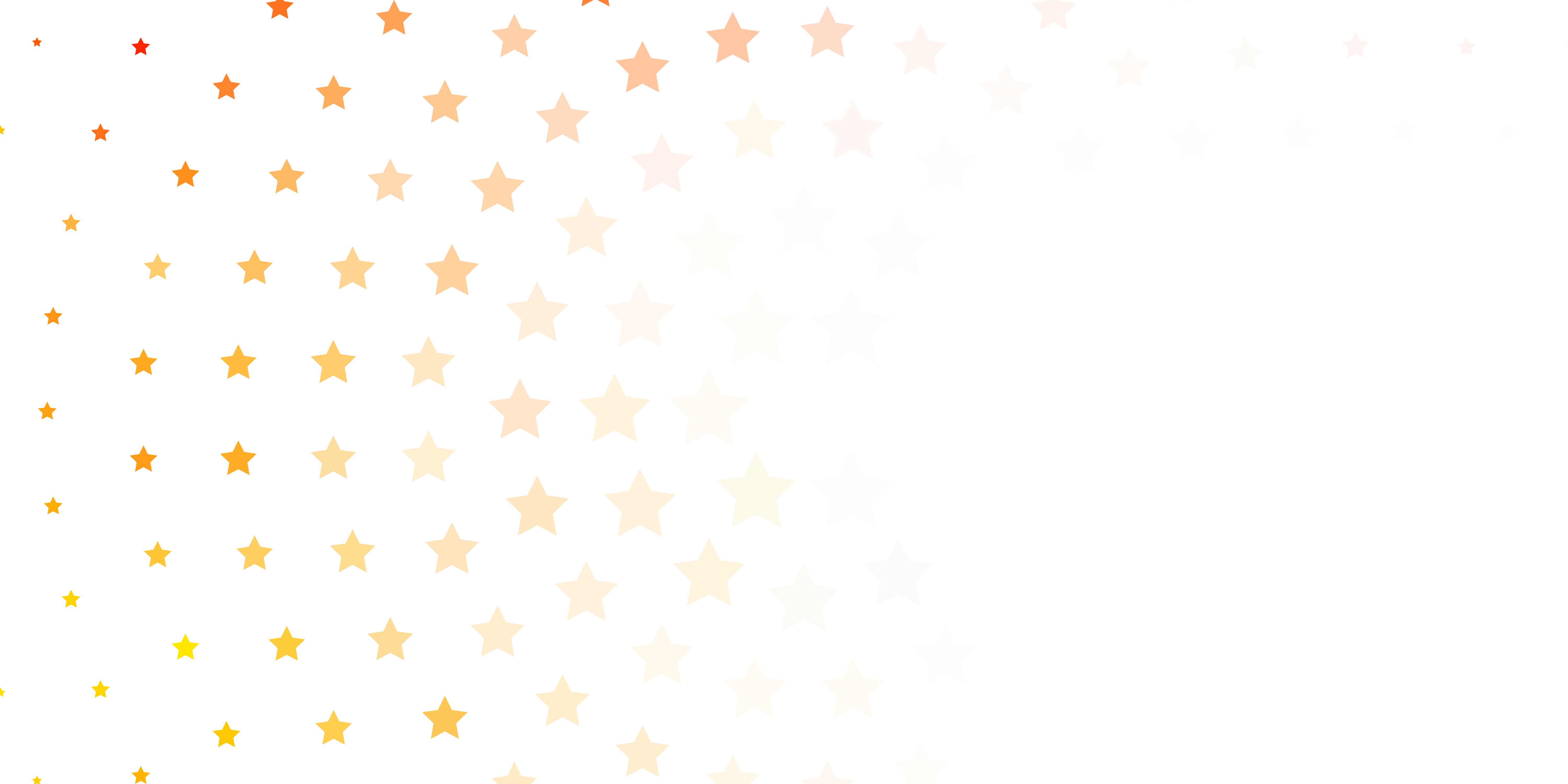 Light Orange Vector Background With Colorful Stars Colorful Illustration With Abstract Gradient