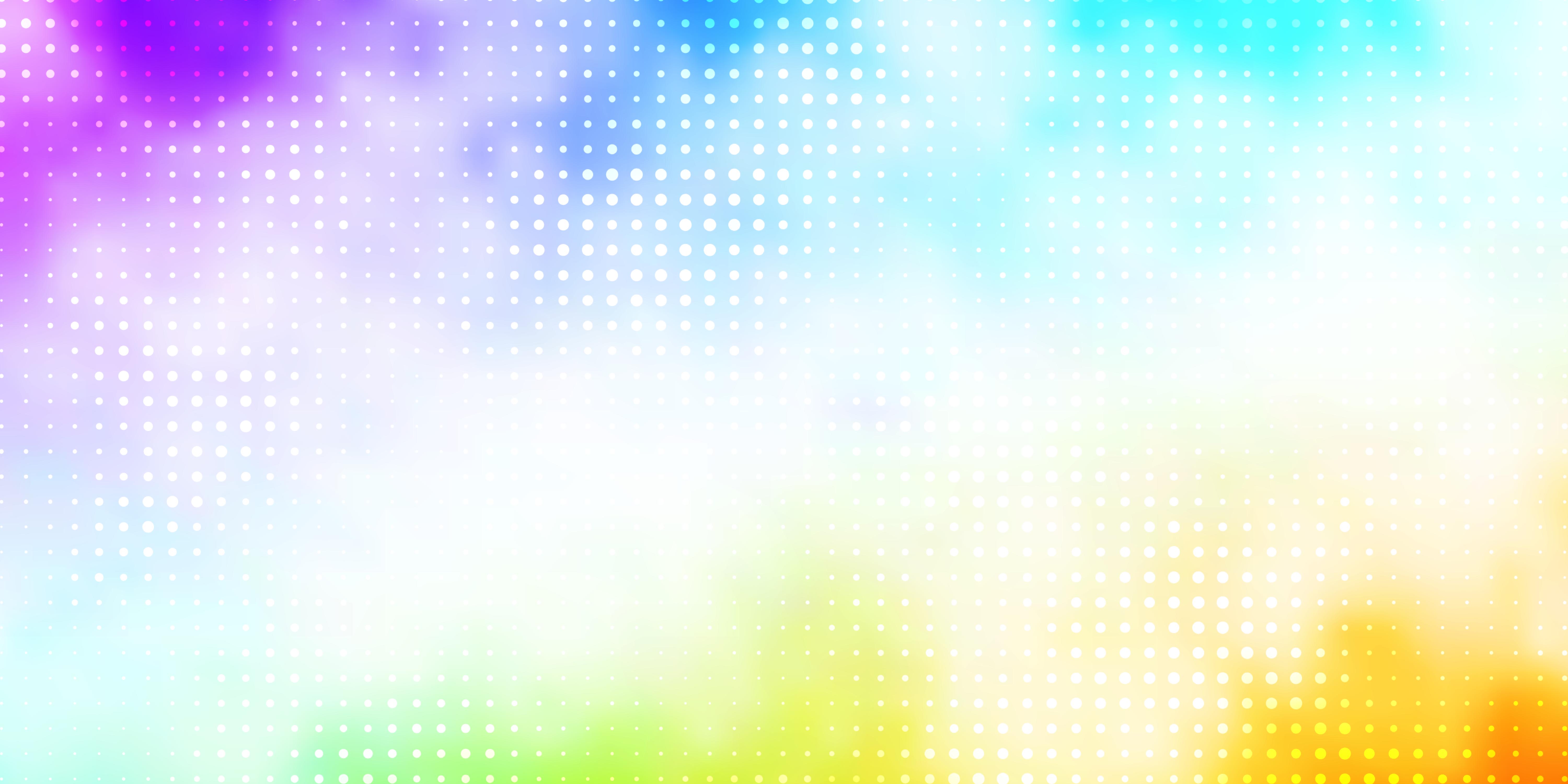 Light Multicolor Vector Pattern With Circles Illustration With Set Of Shining Colorful Abstract