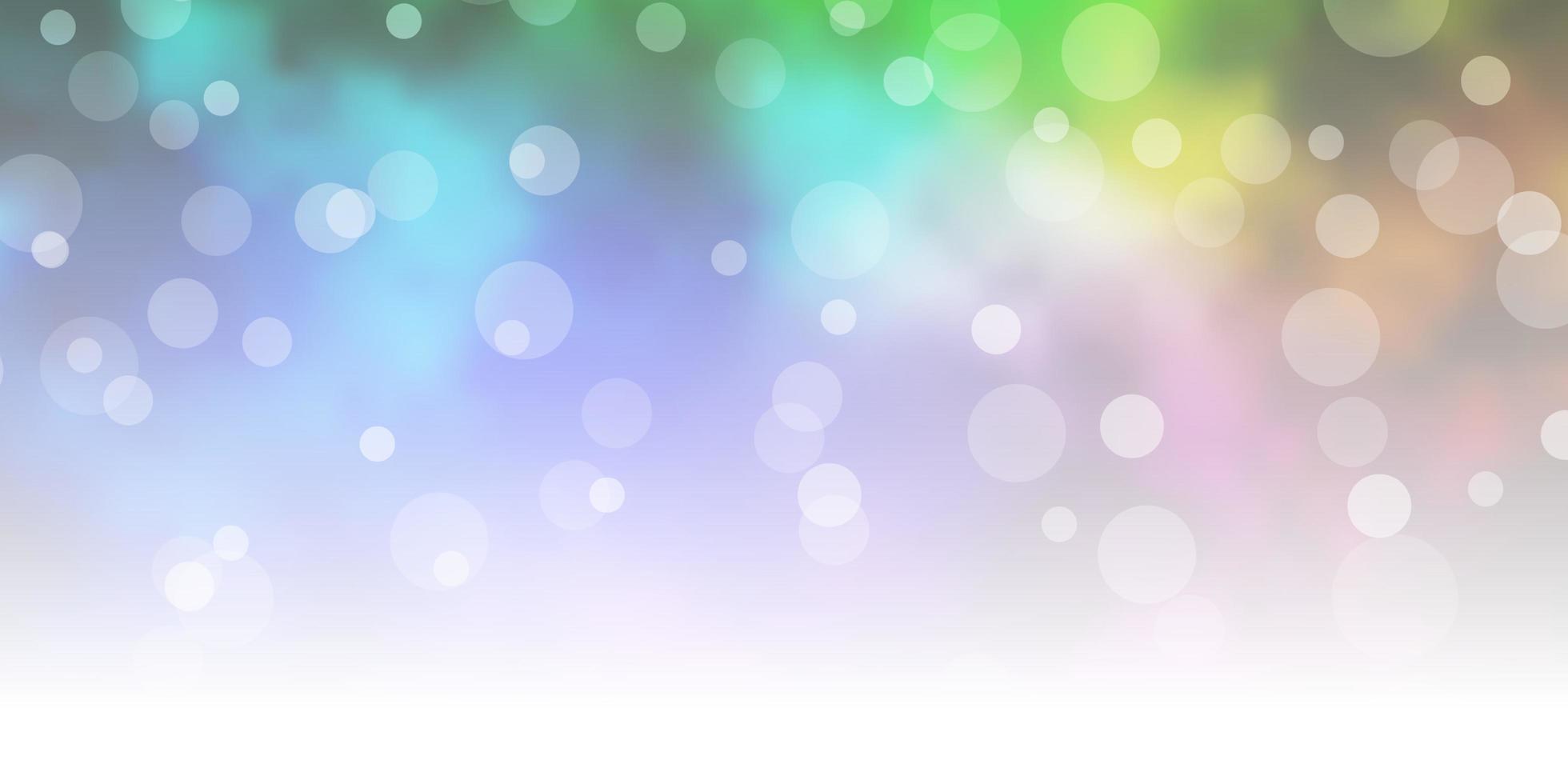 Dark Multicolor Vector Pattern With Circles Abstract Illustration With Colorful Spots In Nature