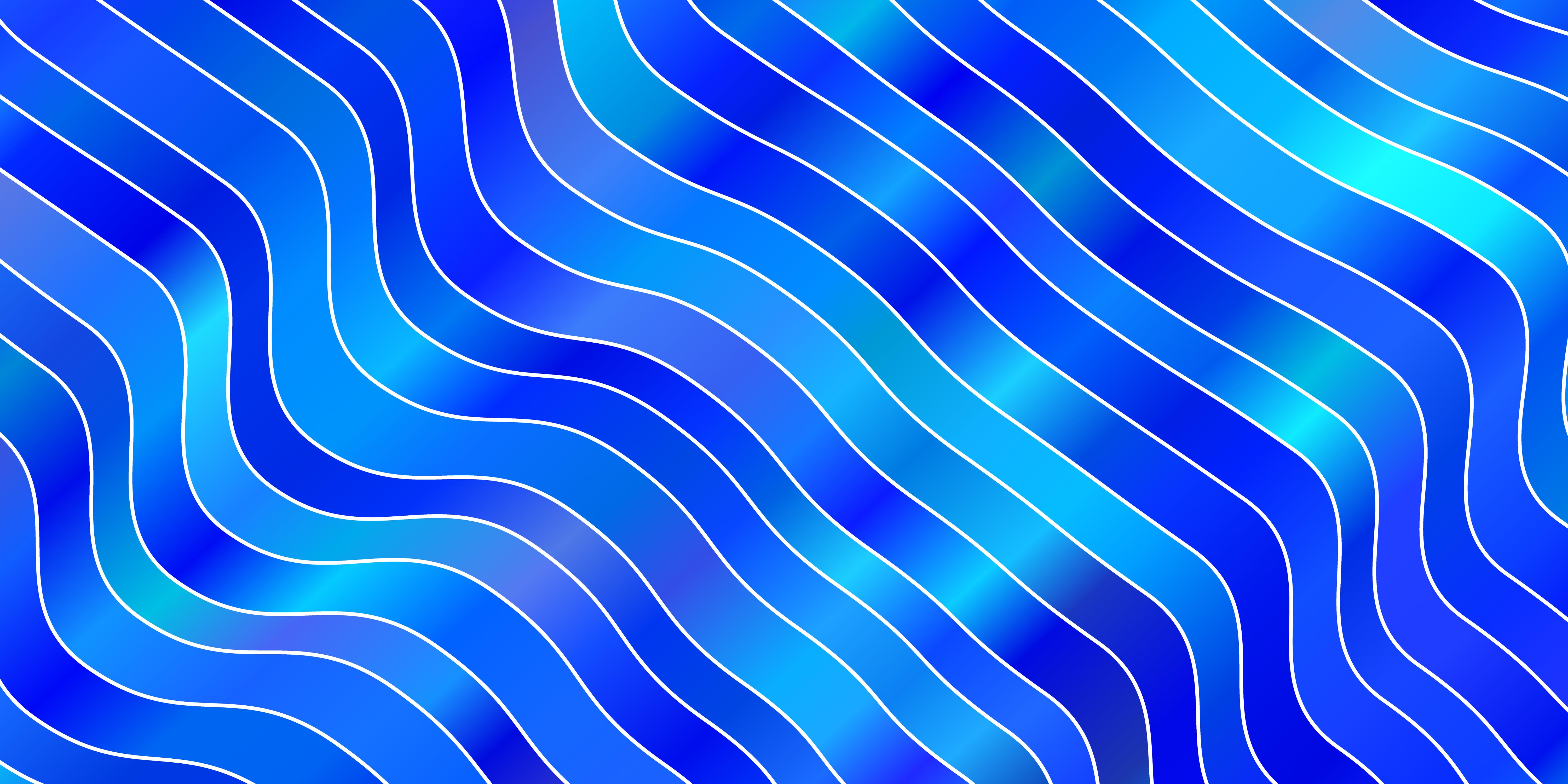 Light Blue Yellow Vector Background With Bent Lines Illustration In Abstract Style With