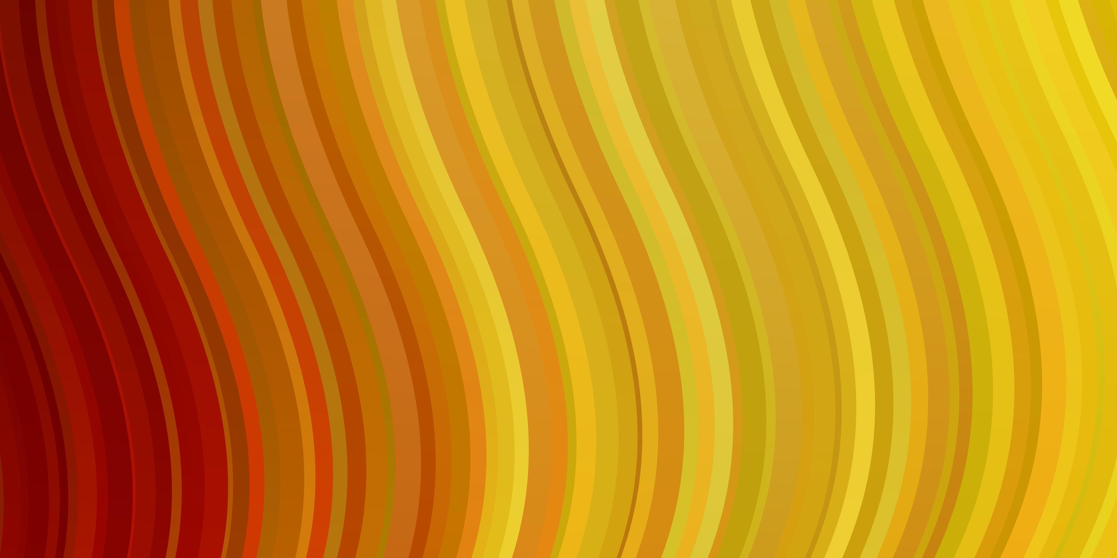 Light Orange Vector Background With Curves Colorful Illustration In Abstract Style With Bent