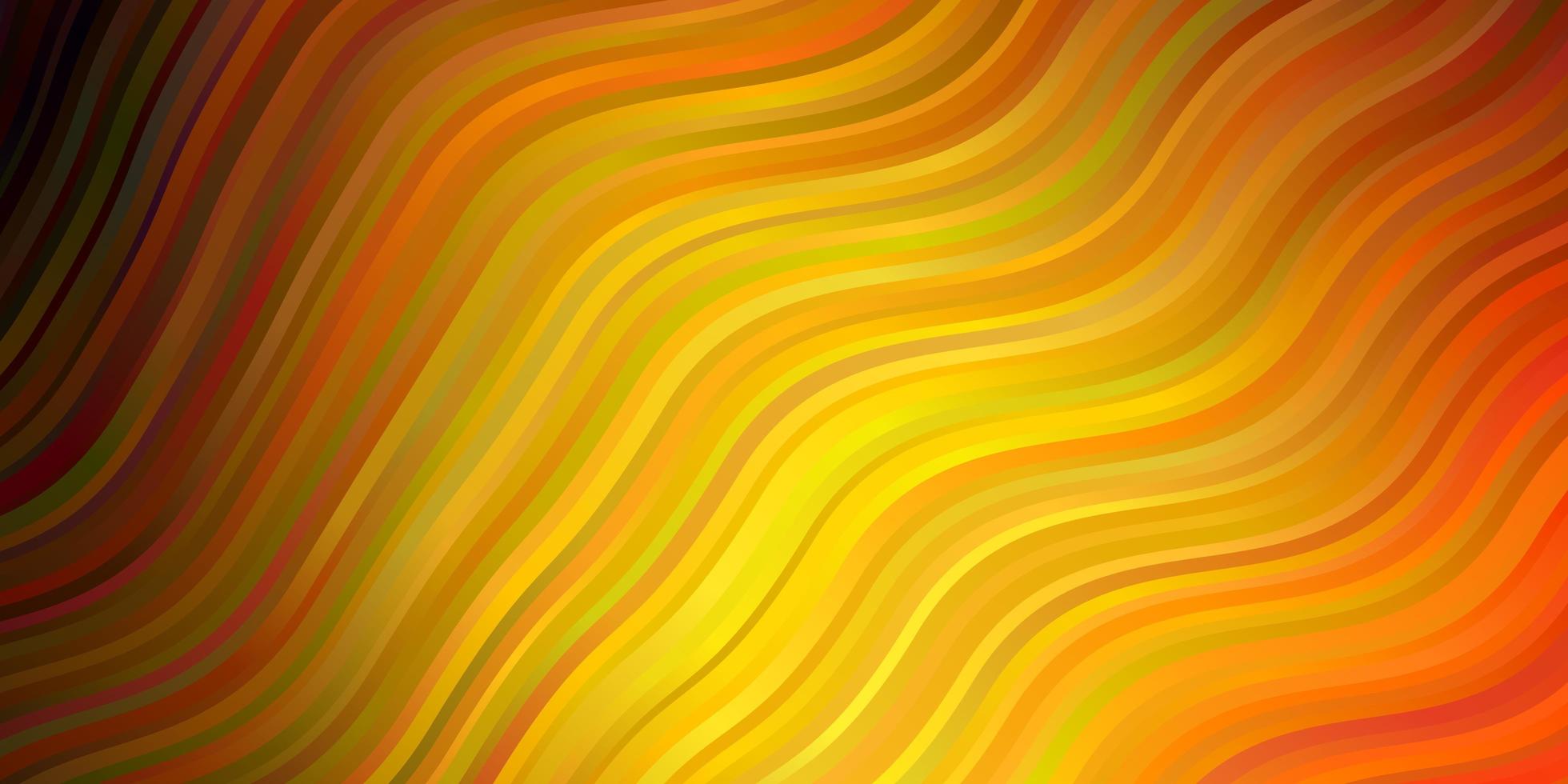 Dark Orange Vector Layout With Curves Abstract Illustration With Gradient Bows Template For