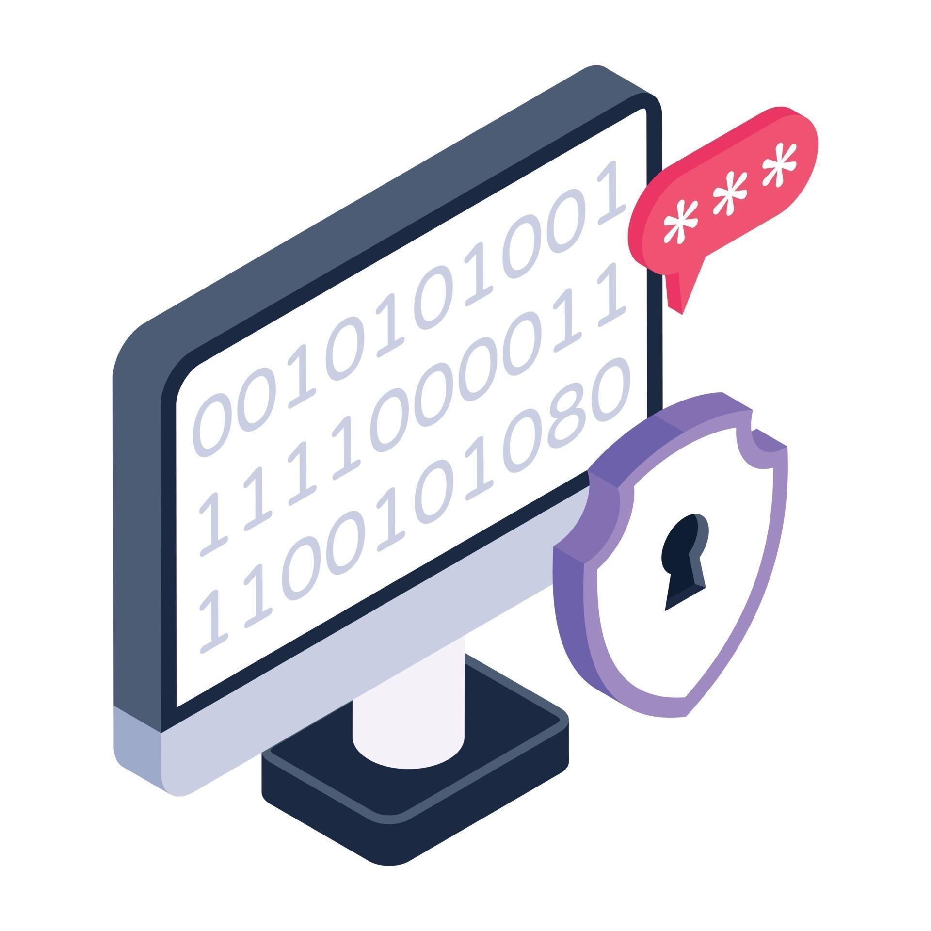 Binary Data Encryption 2836534 Vector Art at Vecteezy