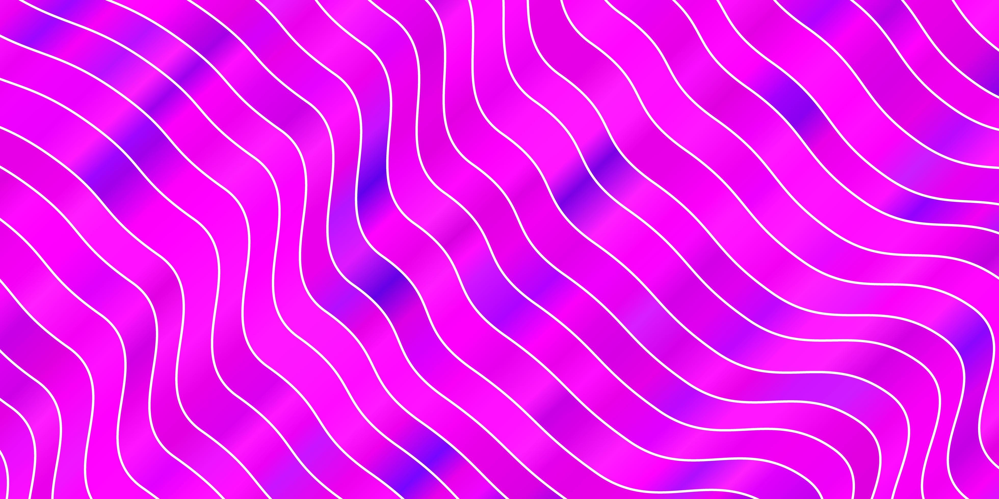 Light Purple Vector Background With Lines Colorful Abstract Illustration With Gradient Curves