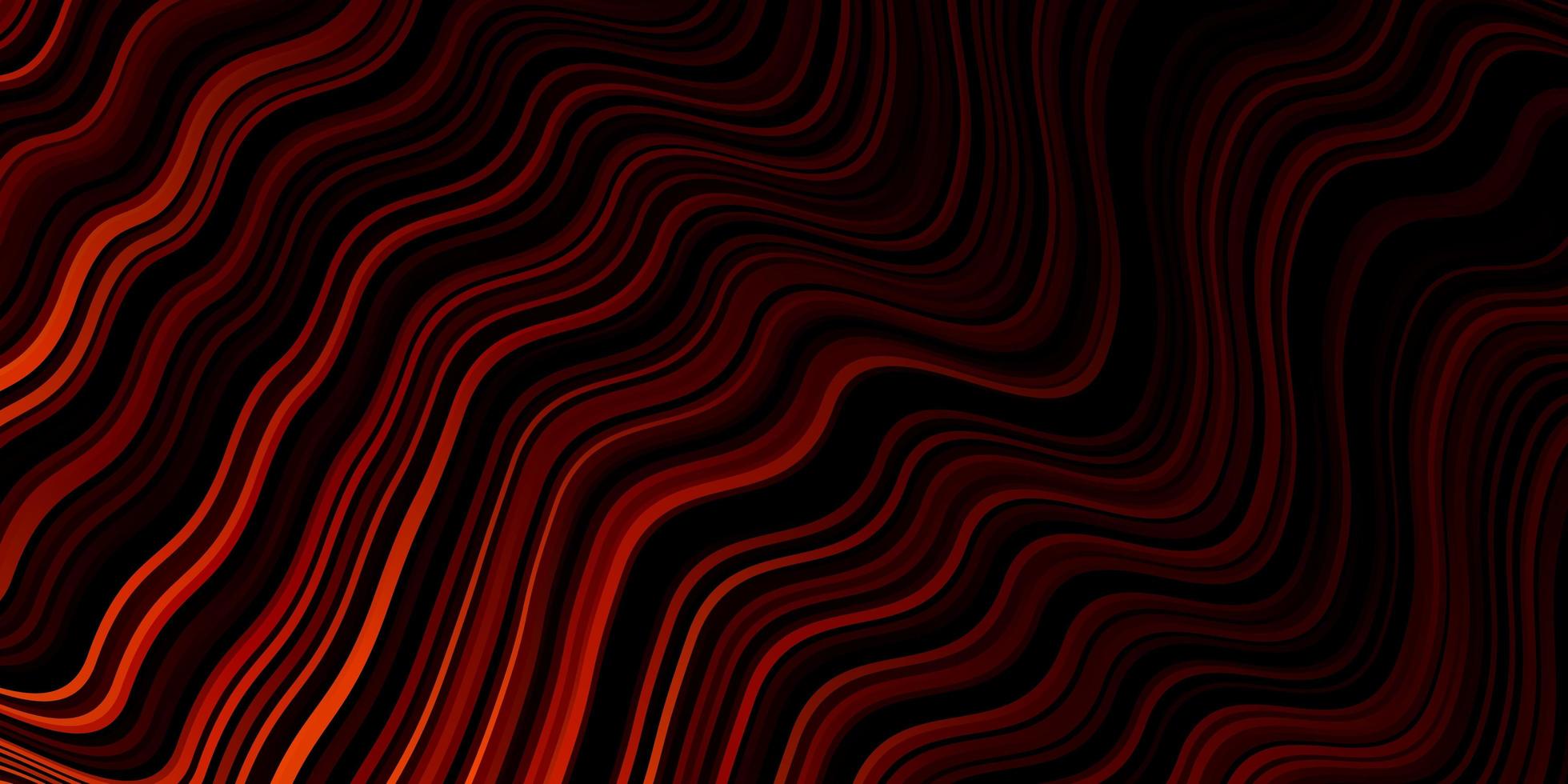 Dark Orange Vector Background With Lines Abstract Gradient Illustration With Wry Lines Pattern