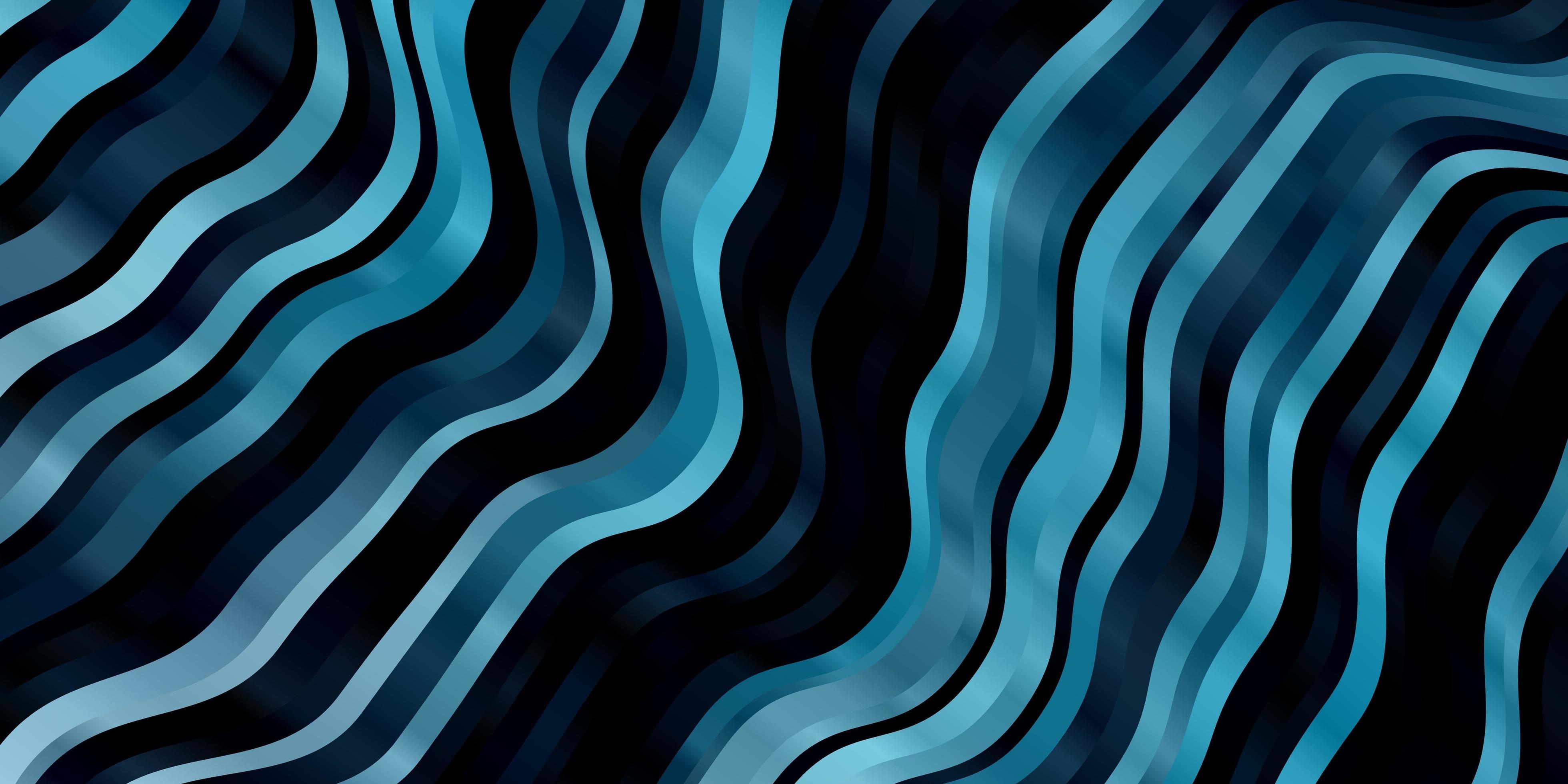 Dark Blue Vector Layout With Circular Arc Colorful Abstract Illustration With Gradient Curves