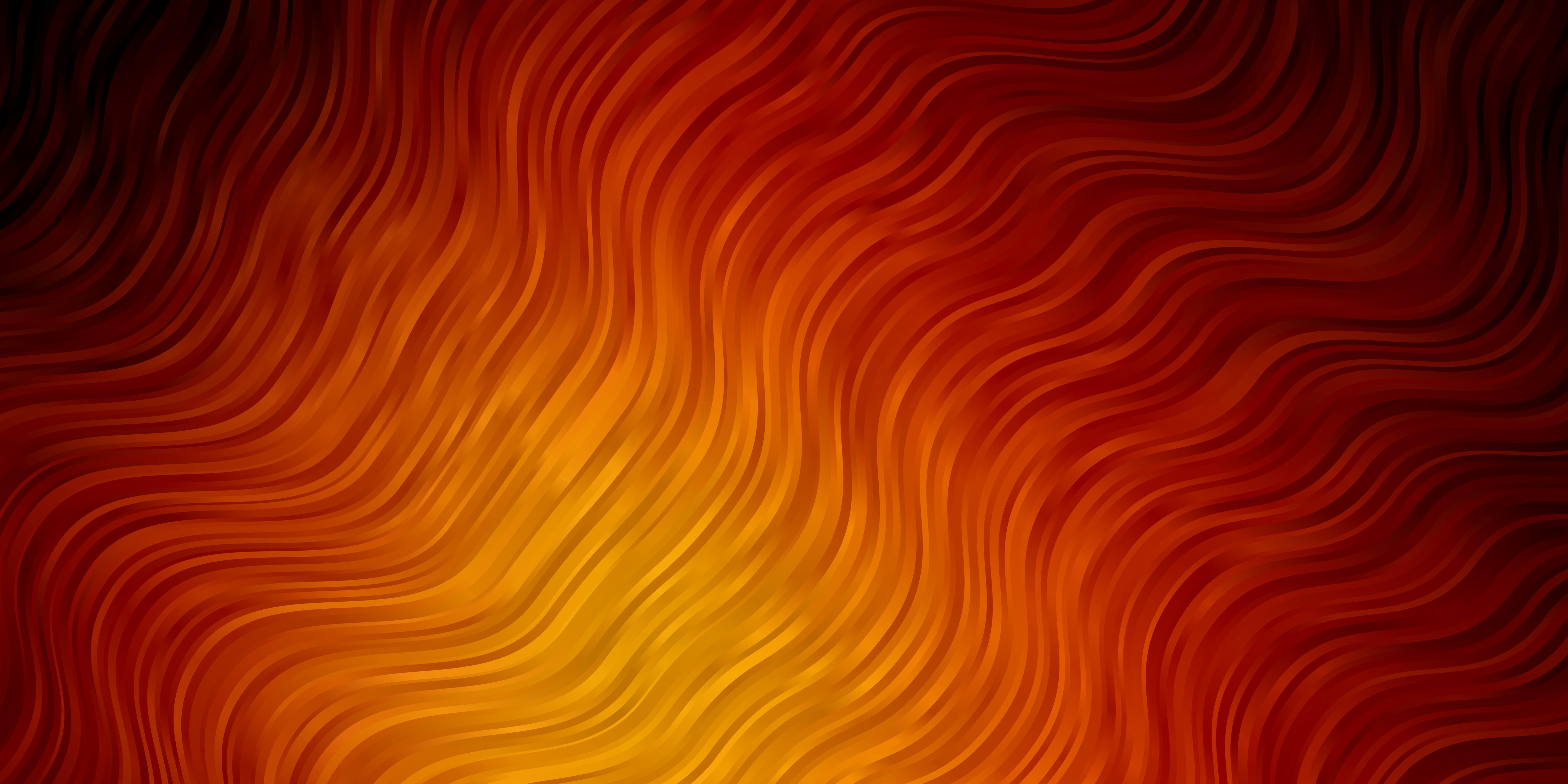 Dark Orange Vector Background With Wry Lines Colorful Abstract Illustration With Gradient
