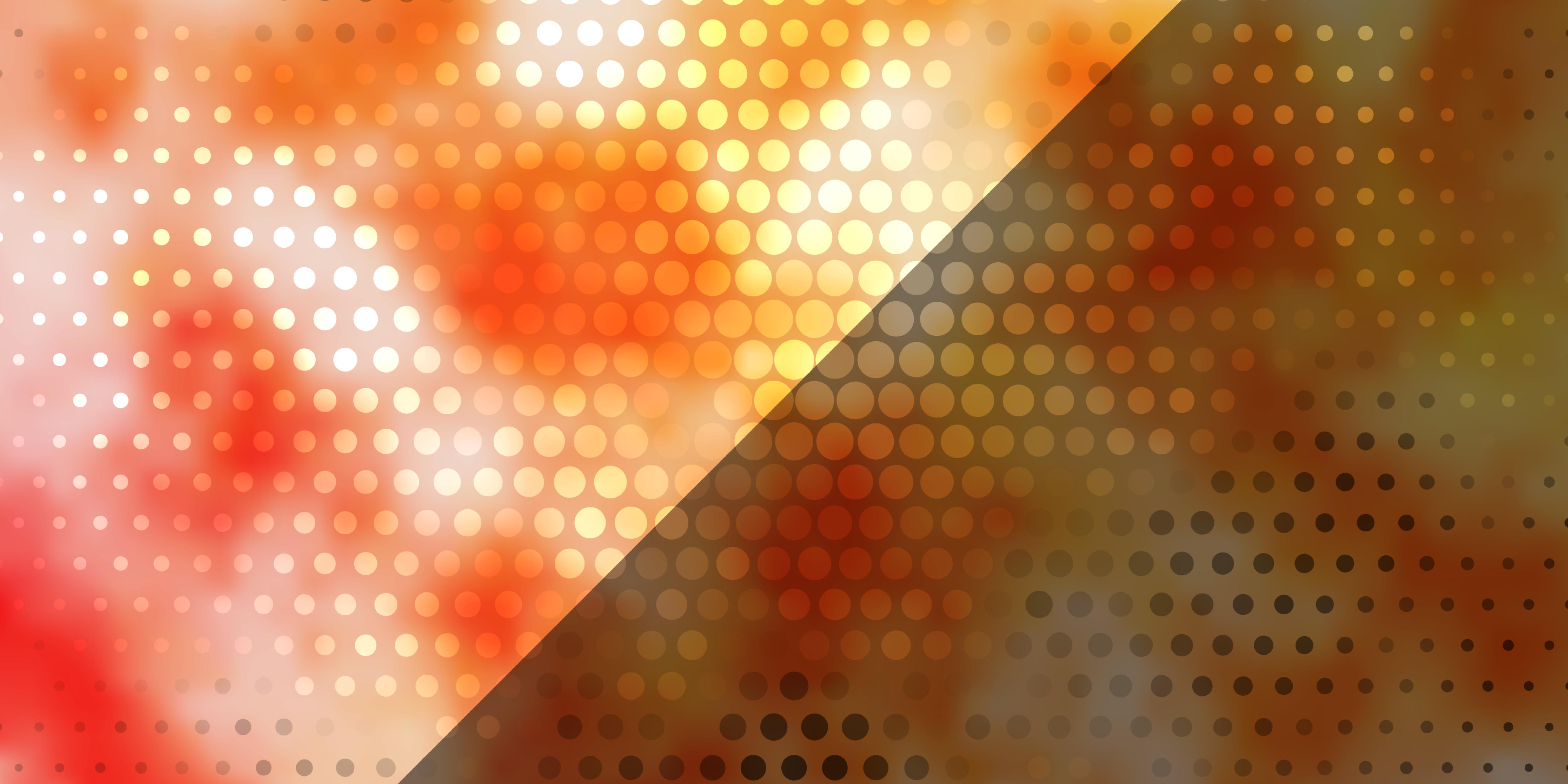 Light Orange Vector Template With Circles Illustration With Set Of Shining Colorful Abstract