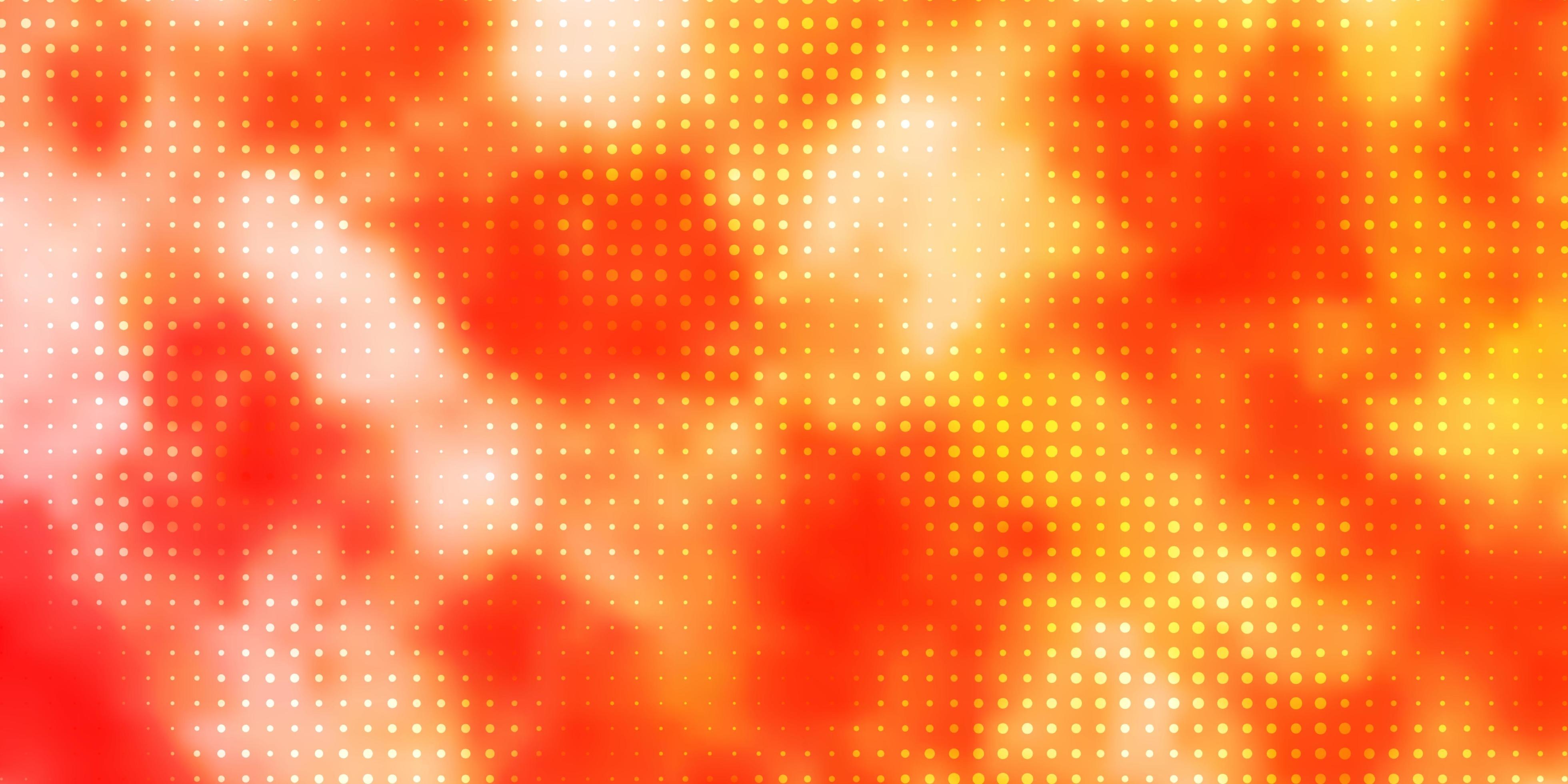 Light Orange Vector Texture With Circles Colorful Illustration With Gradient Dots In Nature