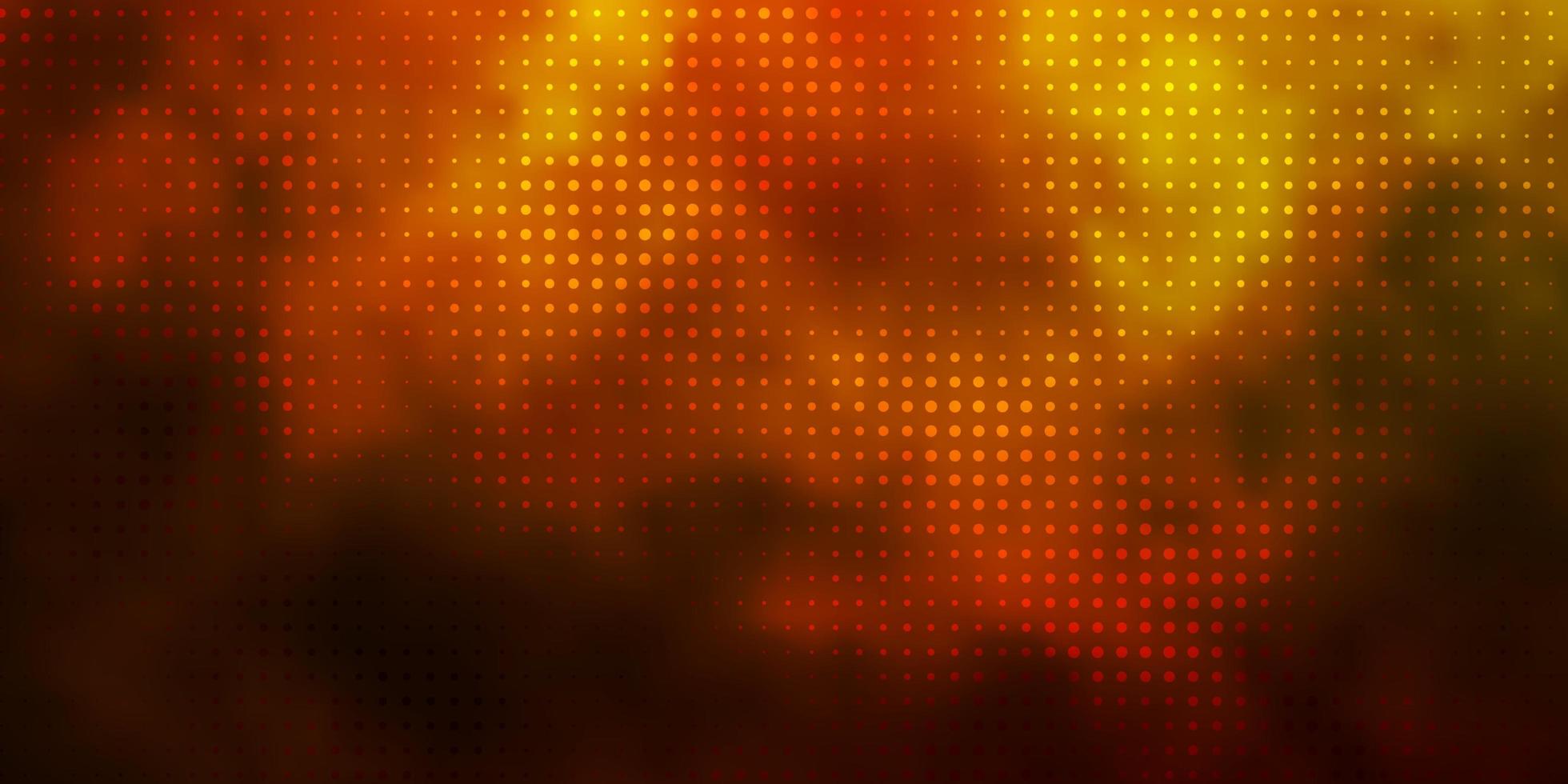 Dark Green Yellow Vector Background With Circles Abstract Colorful Disks On Simple Gradient